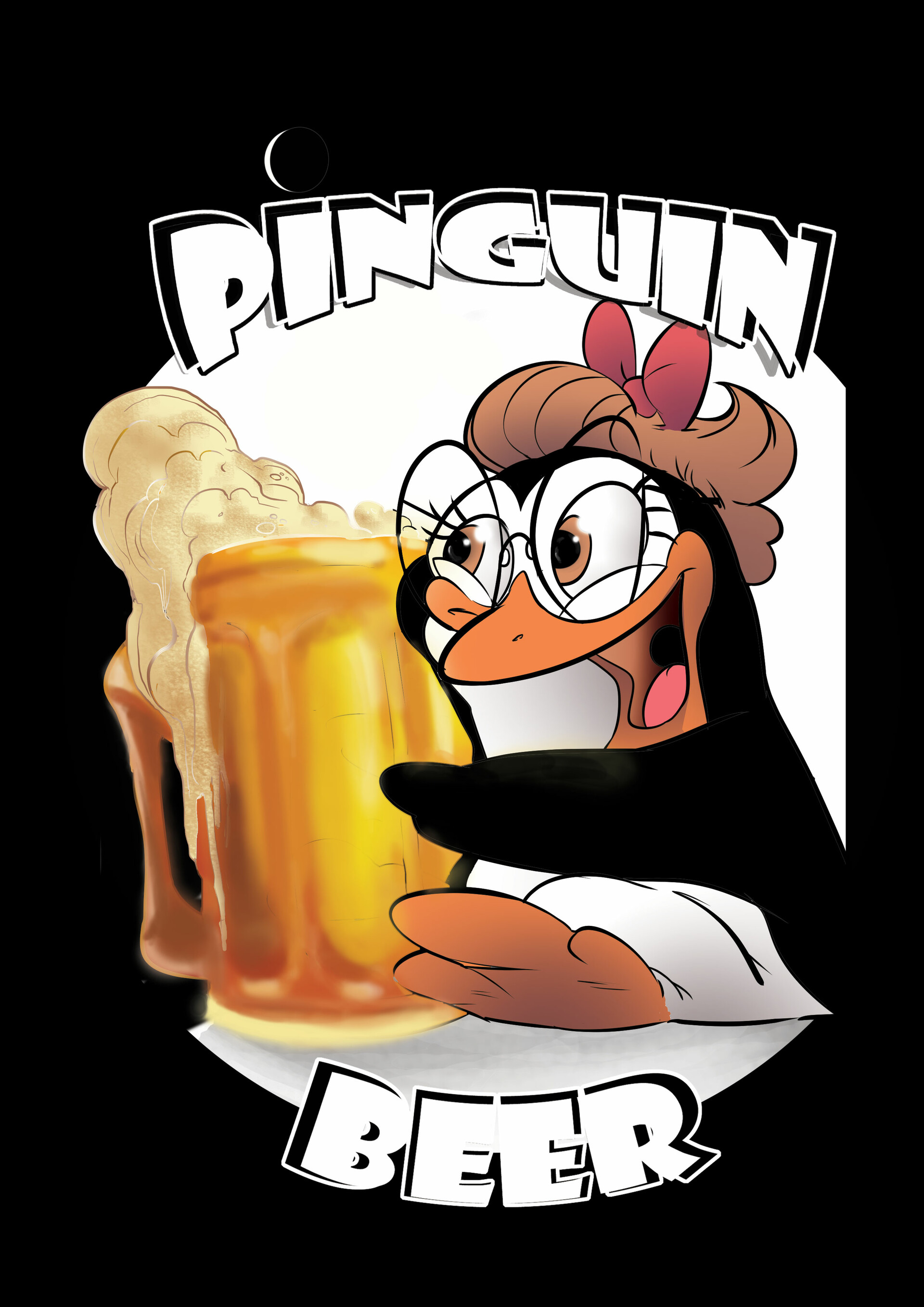 ArtStation - ILLUSTRATION: PINGUIN BEER #LOGOTYPE#BeerLOVER
