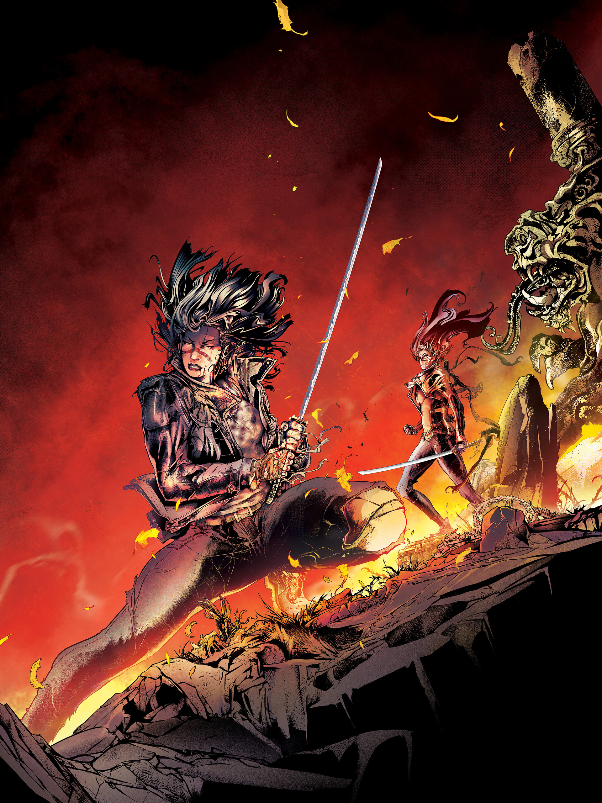 ArtStation - DEAD LEGENDS - cover artwork process