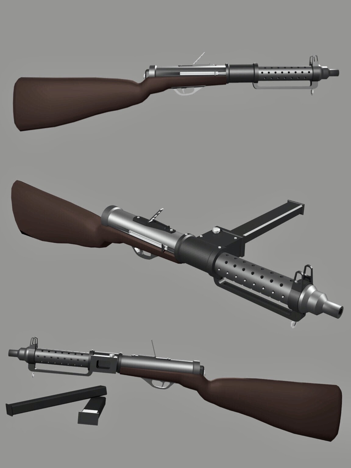 ArtStation - Lanchester MP-18 lowpoly