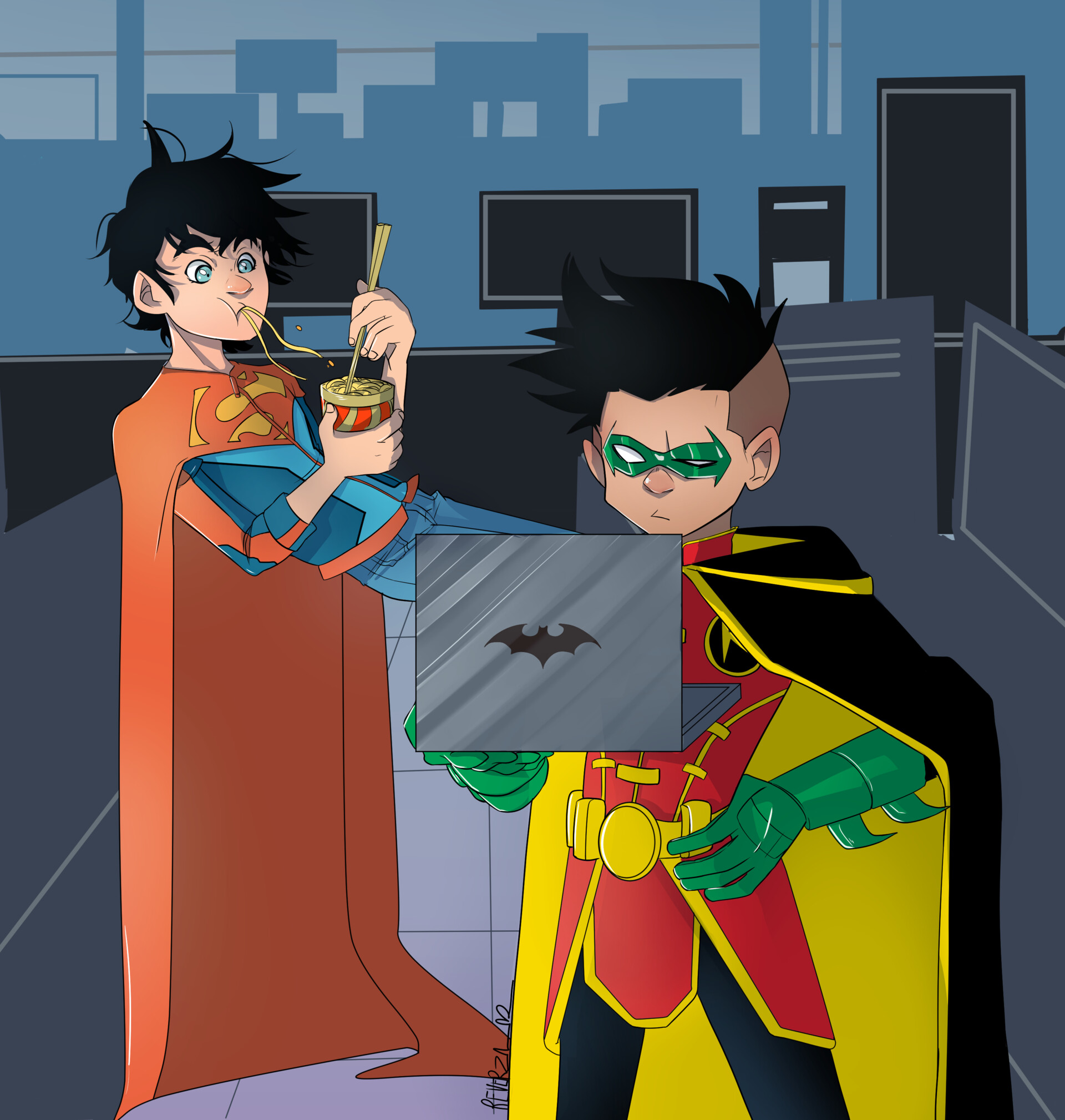 Robin X Superboy