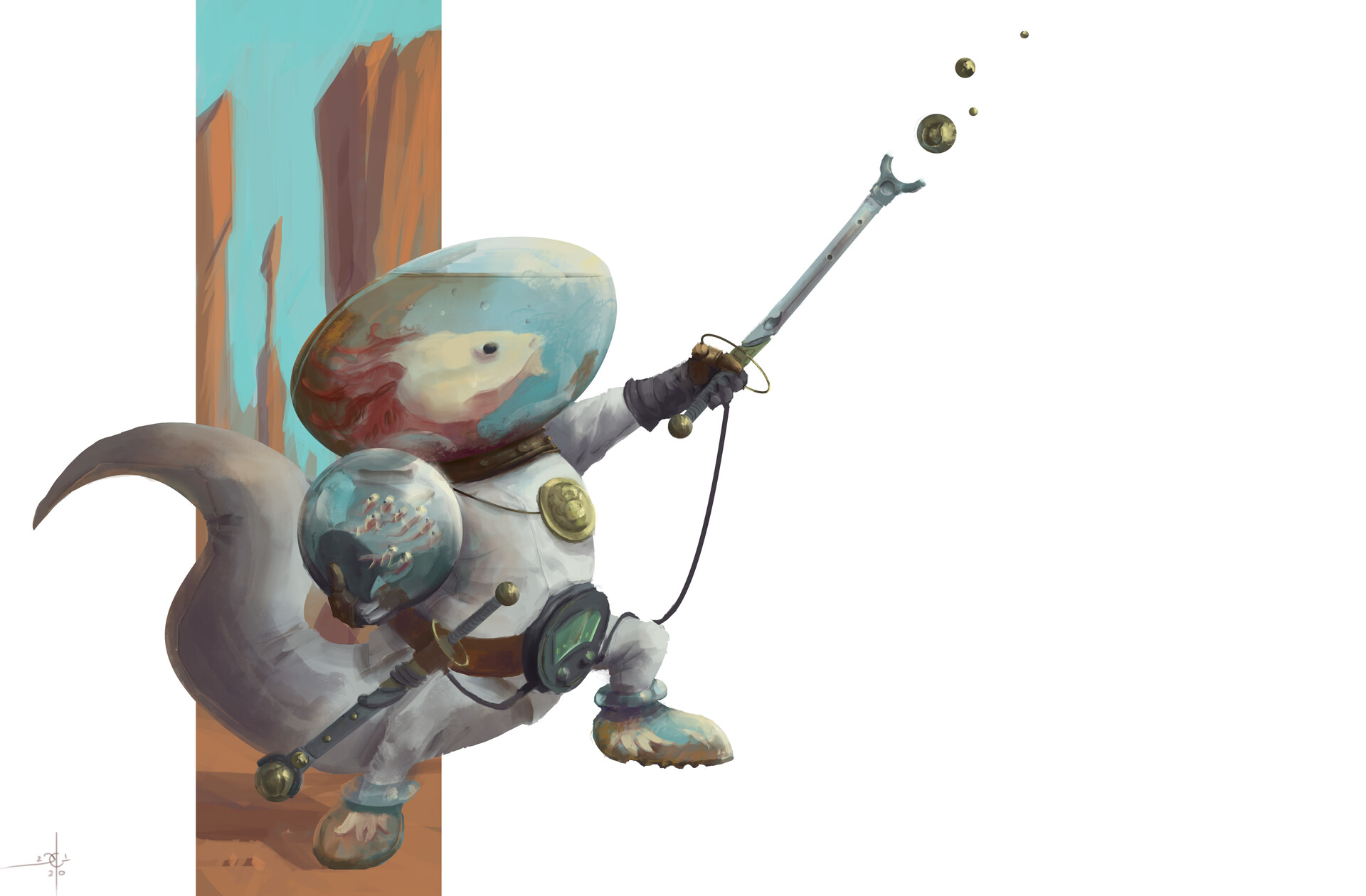 ArtStation - Axolotl Adventurer - Character Design Challenge Dec 19 ...