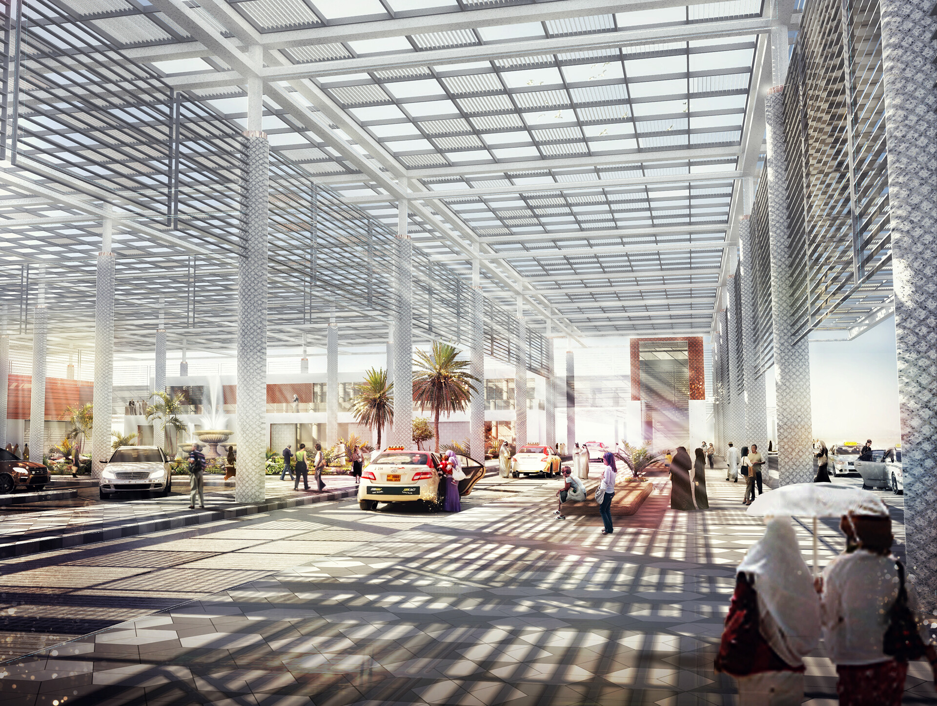 ArtStation - Dubai Taxi Station