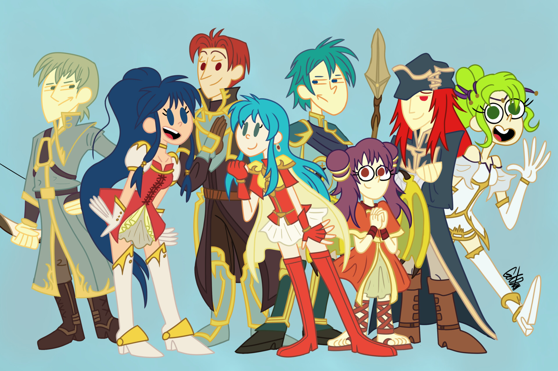 ArtStation - Fire Emblem Sacred Stones cast