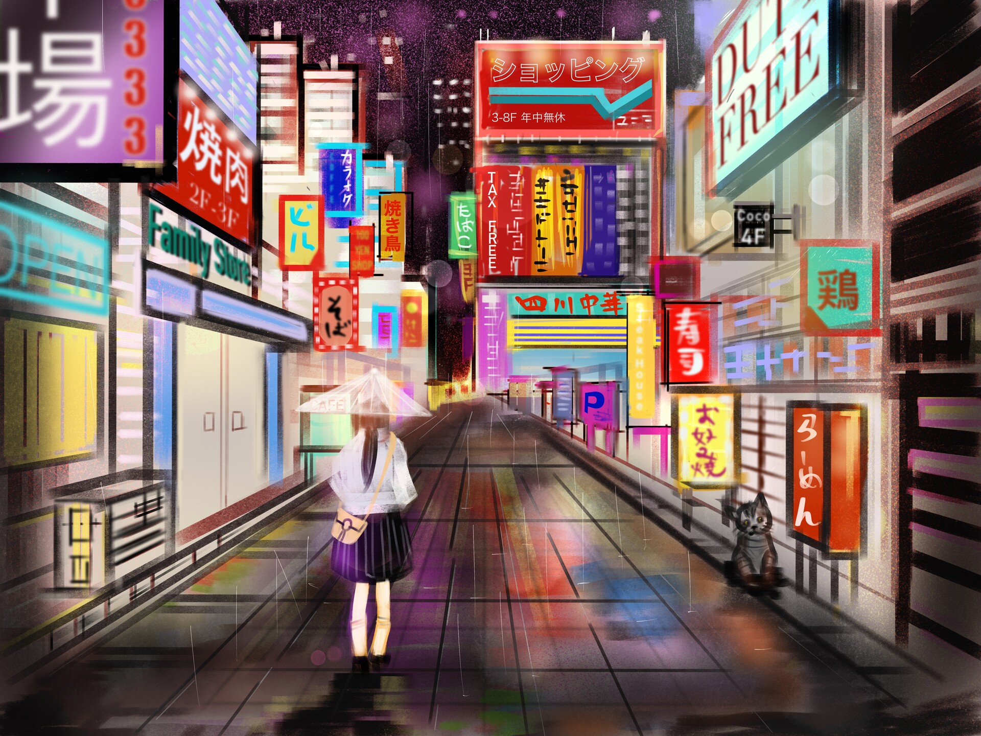 ArtStation - Neon Tokyo