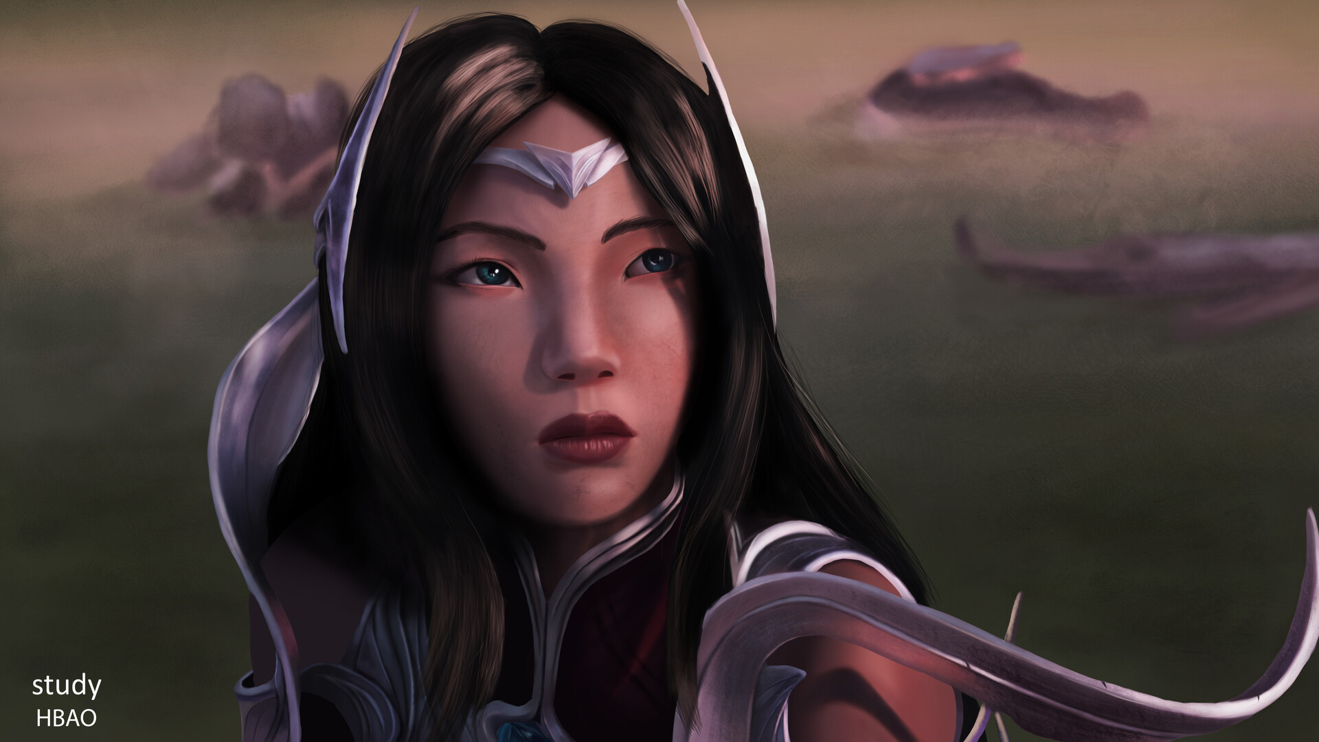 ArtStation - League of Legend Irelia - Portrait study