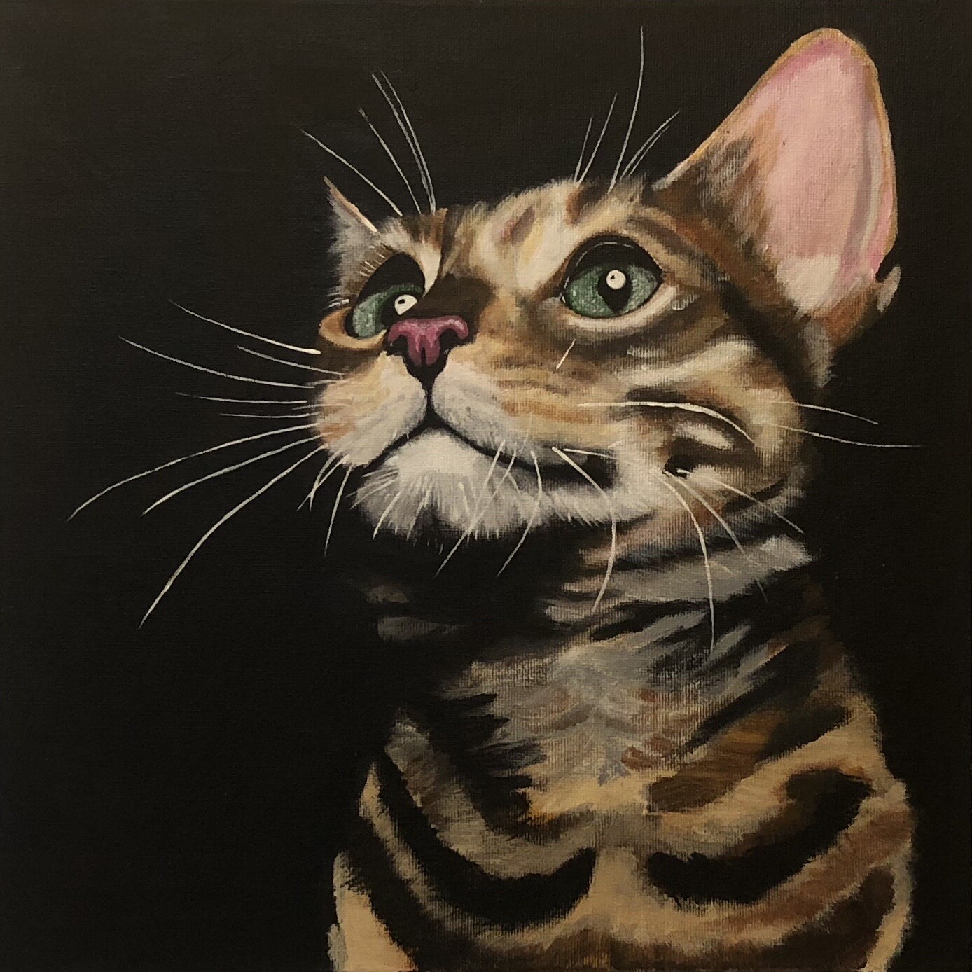 ArtStation - Kitty, acrylic on canvas, 2019, 6 hrs
