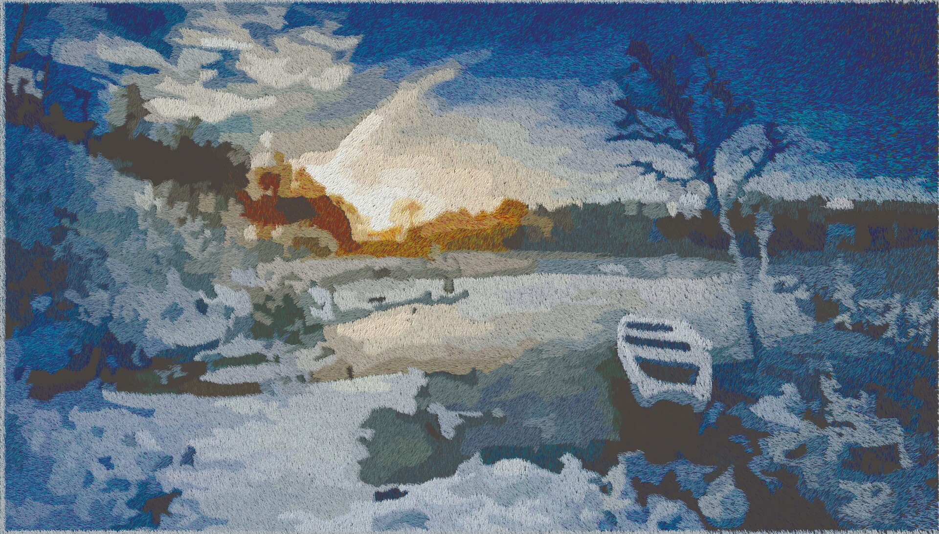 ArtStation - Winter lake