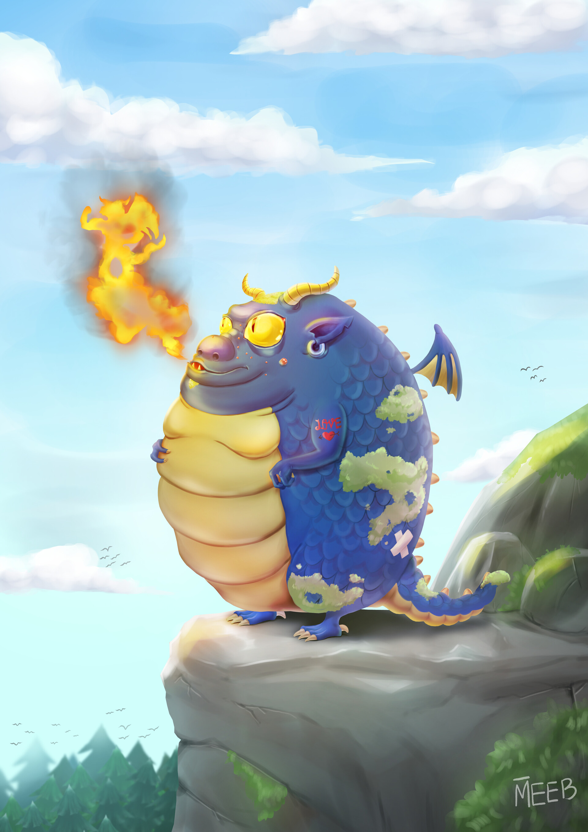 ArtStation - Chubby Dragon