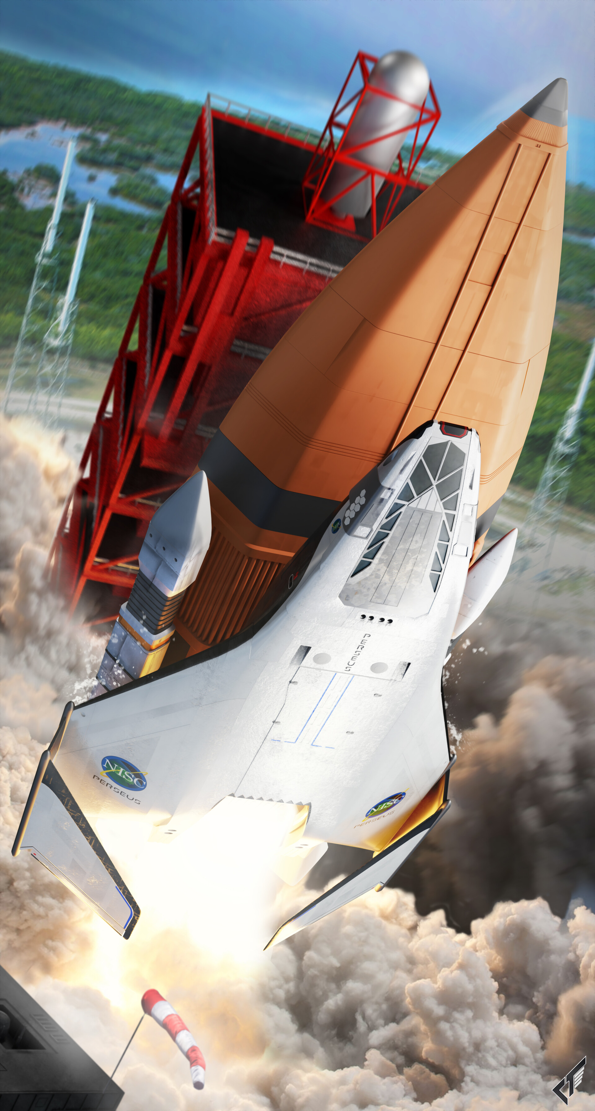 ArtStation - Shuttle Launch