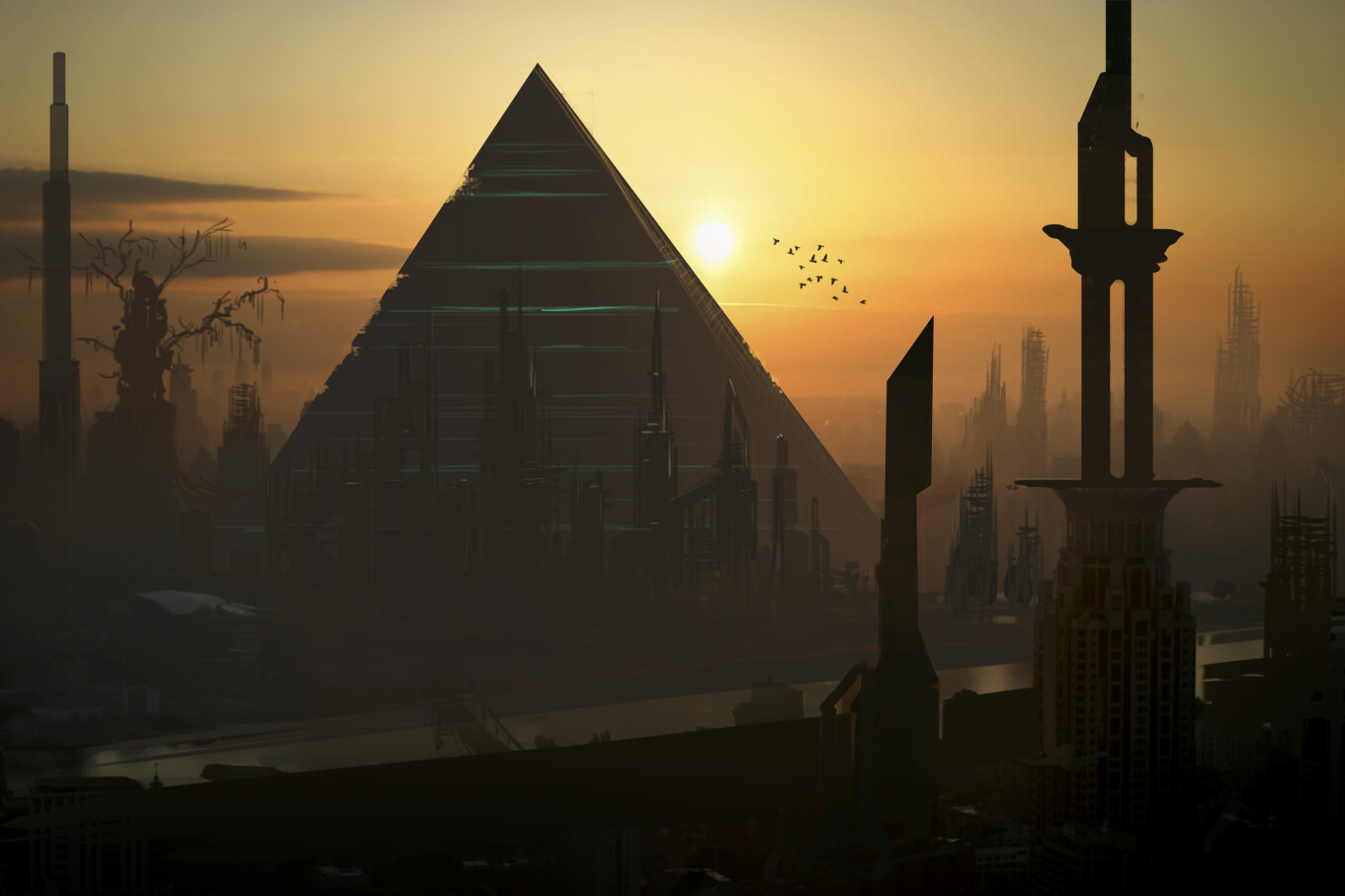 ArtStation - Sunset Desolation