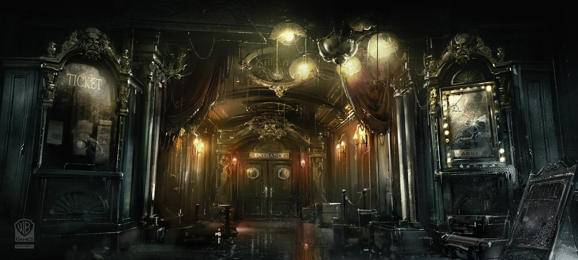 ArtStation - Batman Arkham Origins Theater Entrance