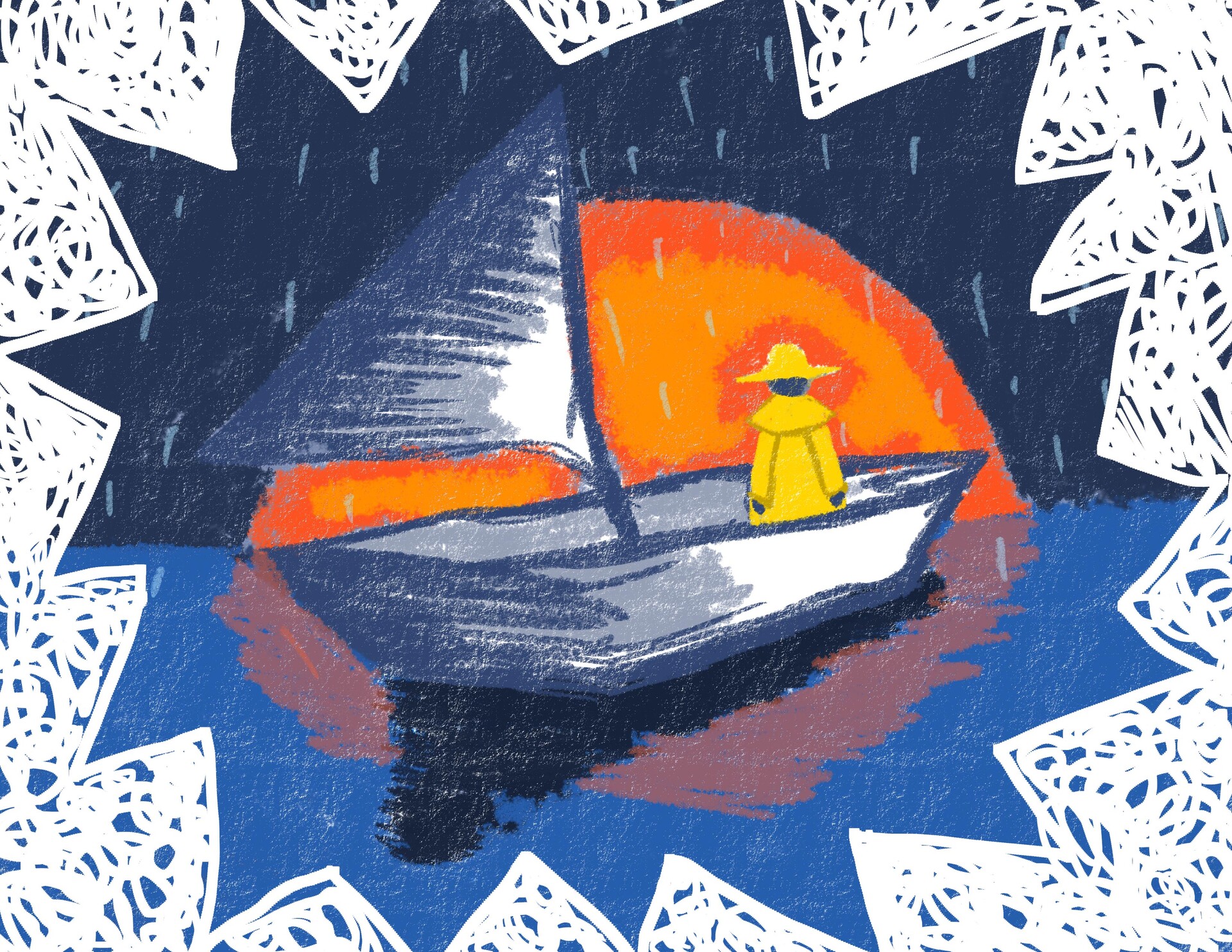 ArtStation - A little man on his little boat