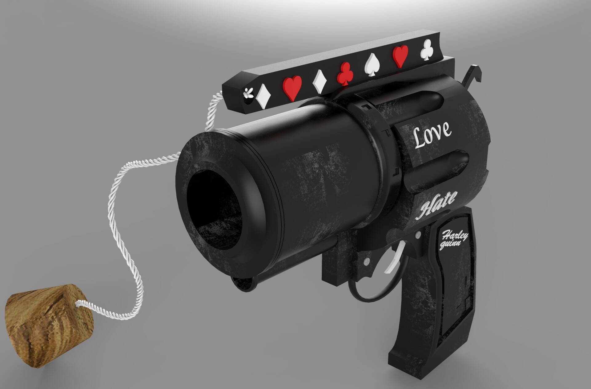 ArtStation - Harley Quinn Cork Gun