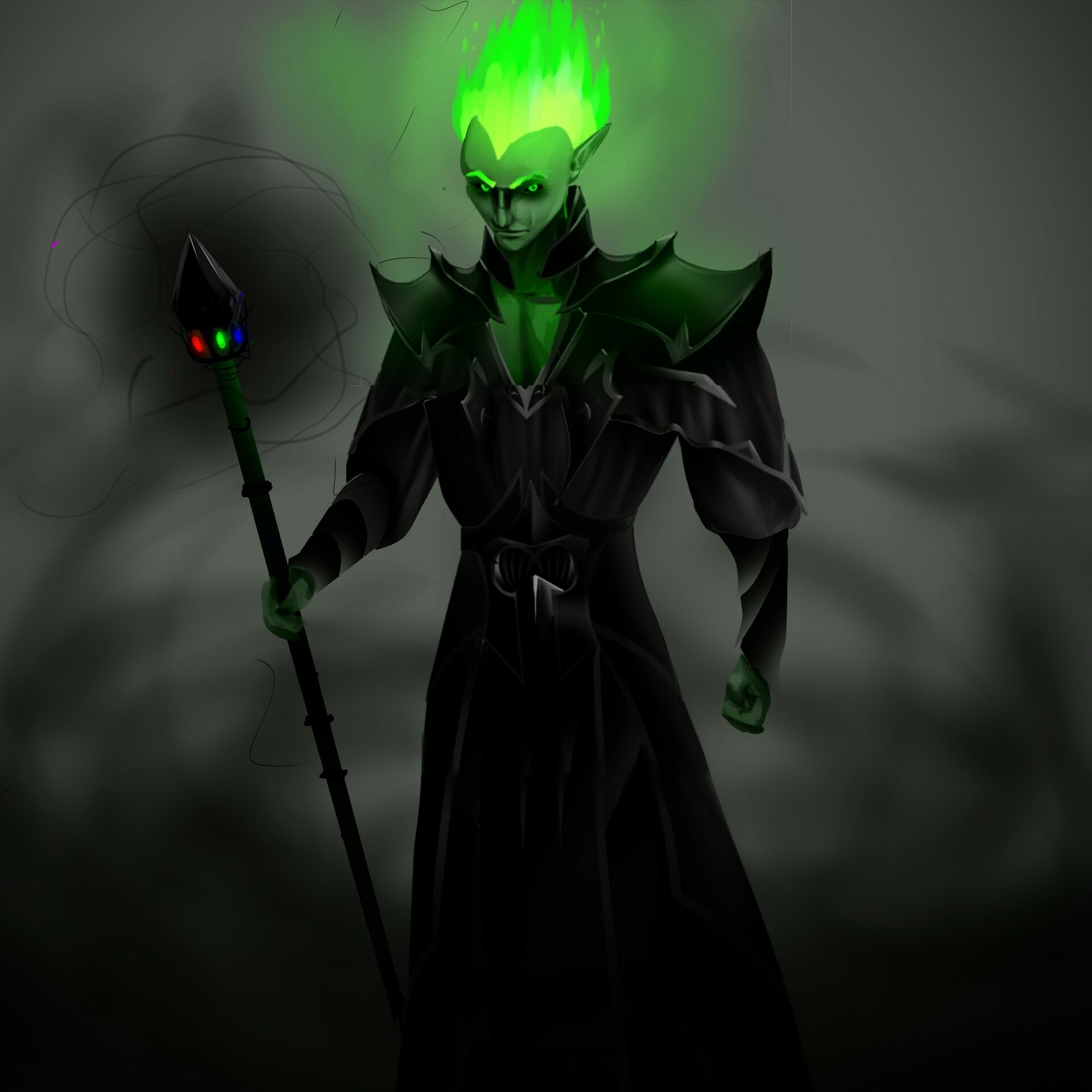 ArtStation - Green fire