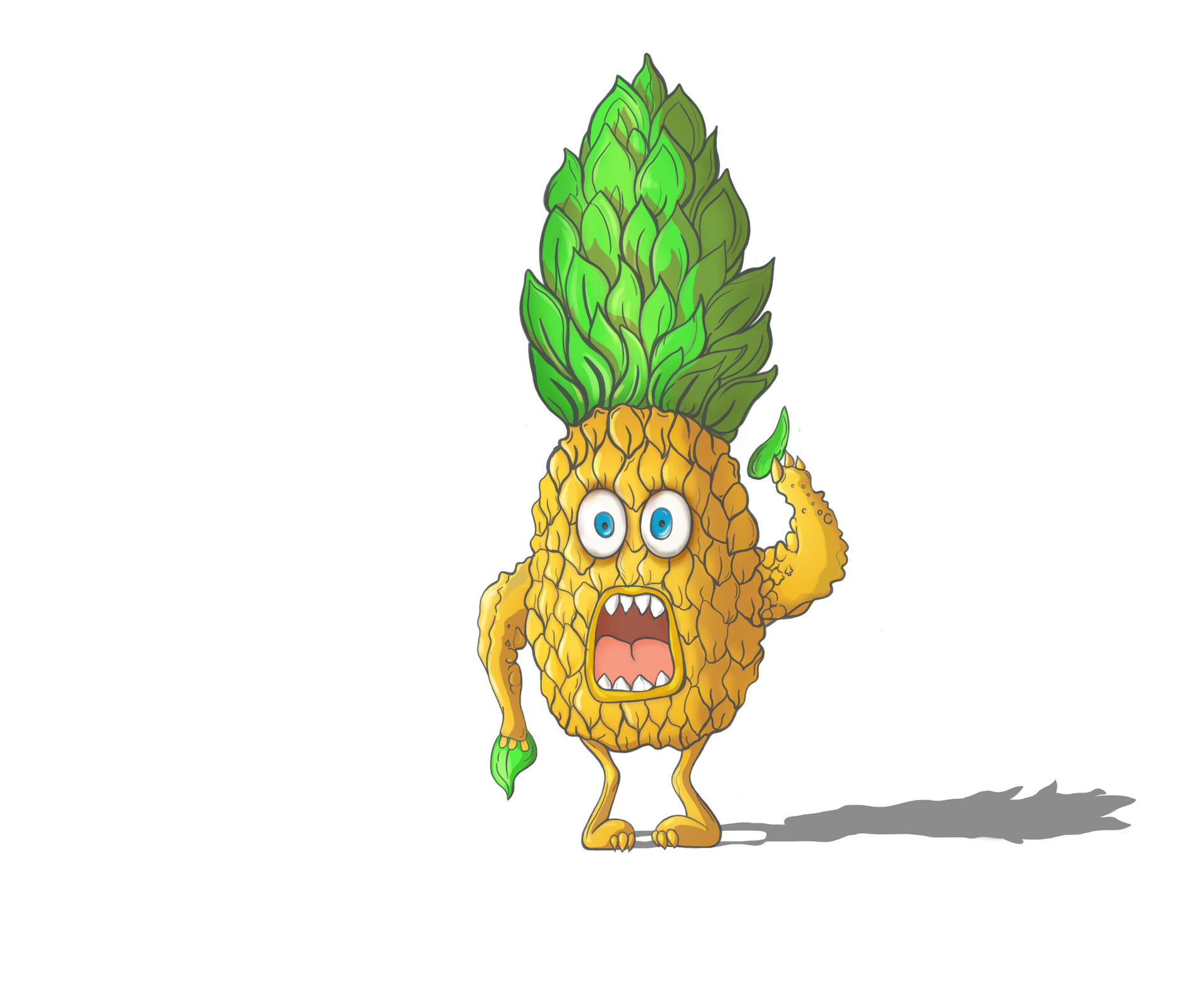 ArtStation - Pineapple under pressure of work