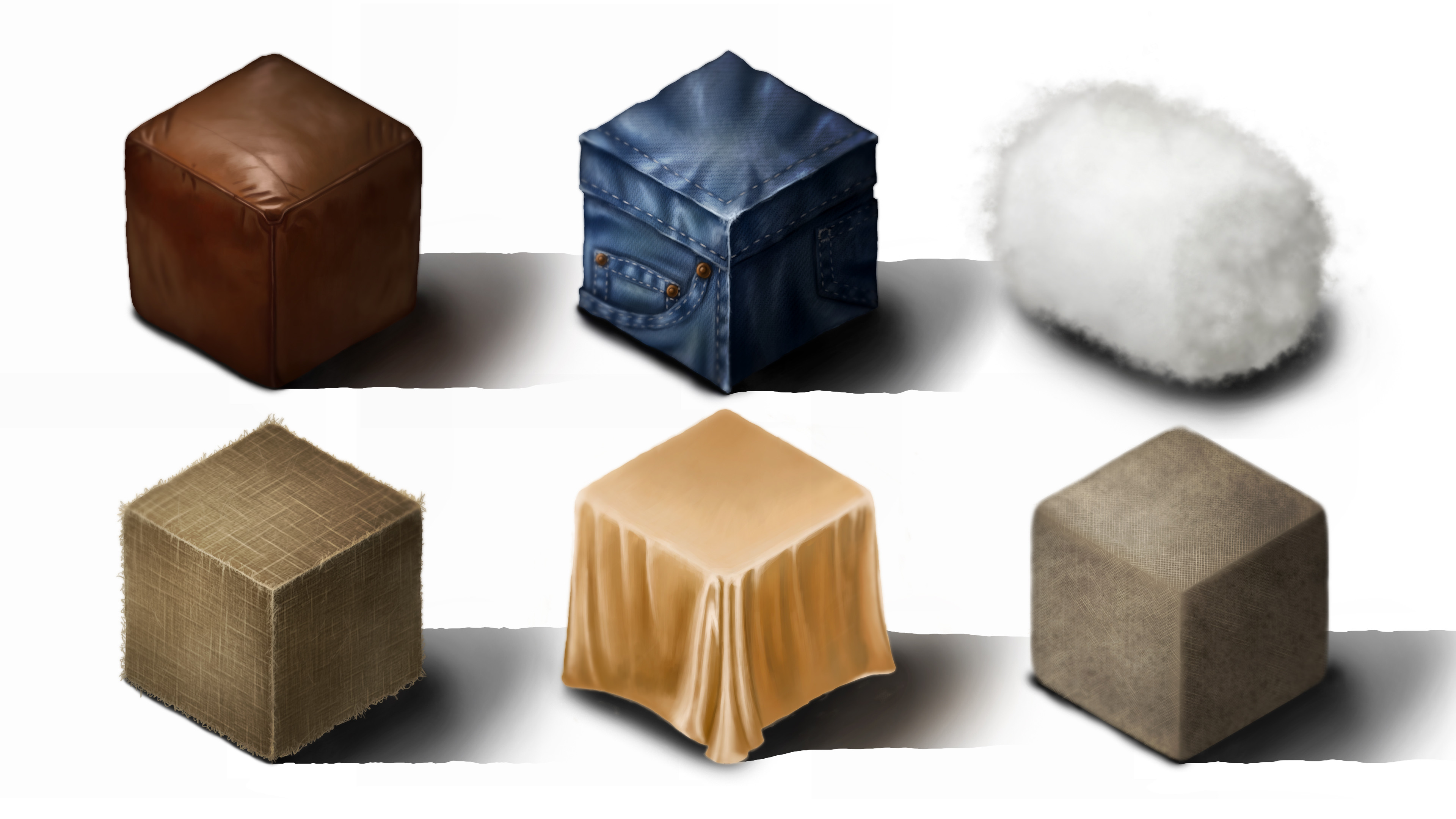 Nathanael Gulbranson - Material Cube Studies