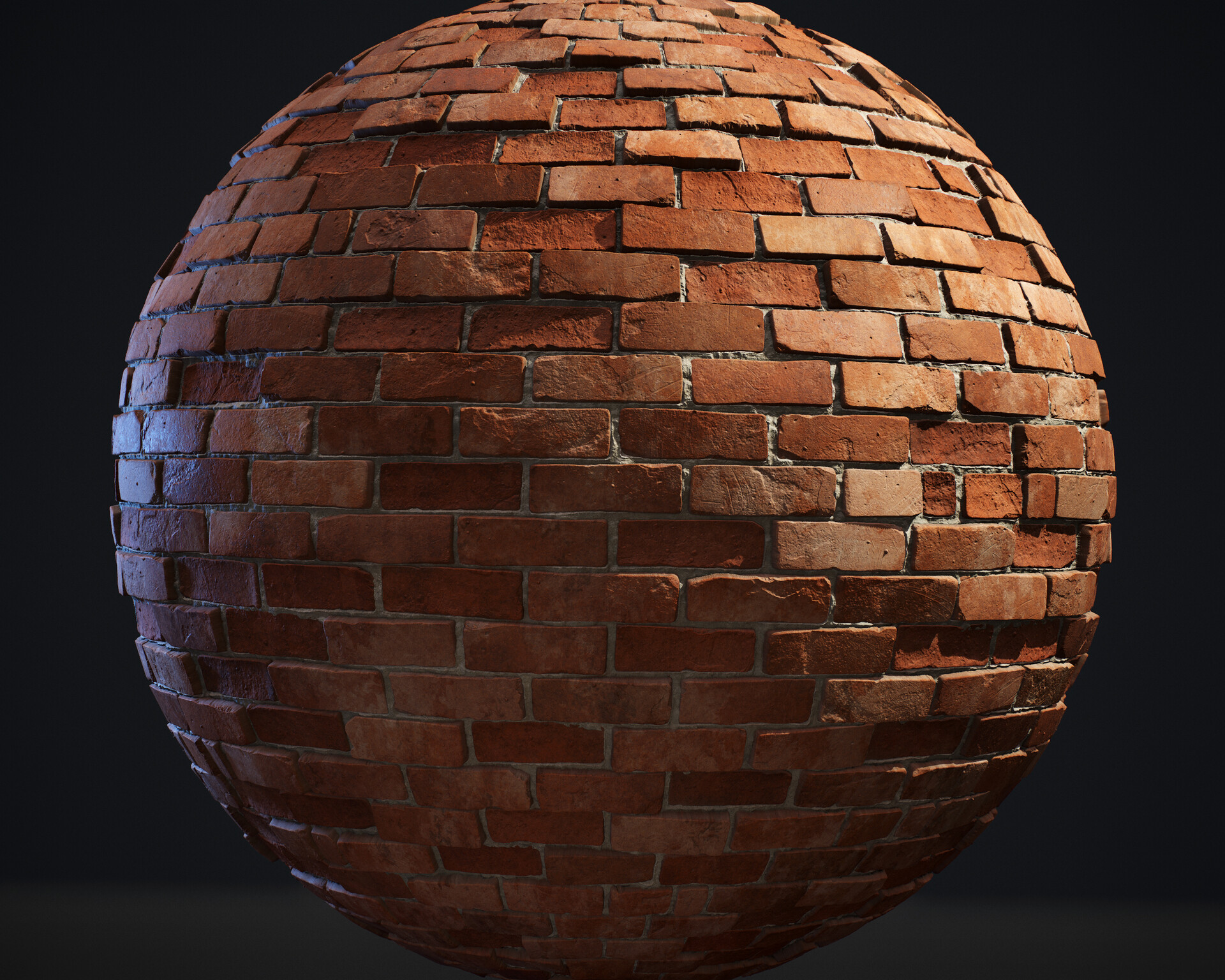 ArtStation - Damaged Red Brick - Substance Designer