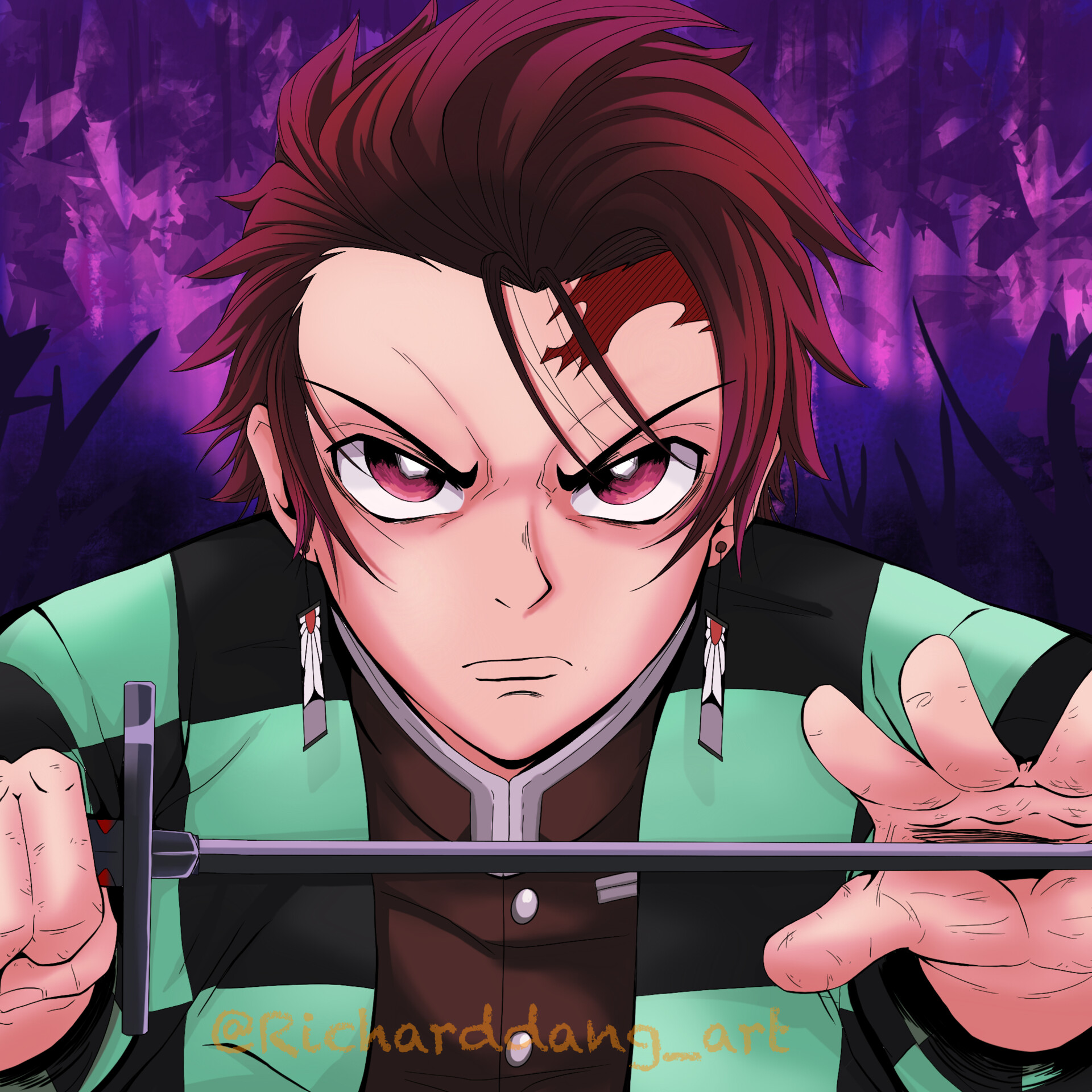 ArtStation - Tanjirou Fan art