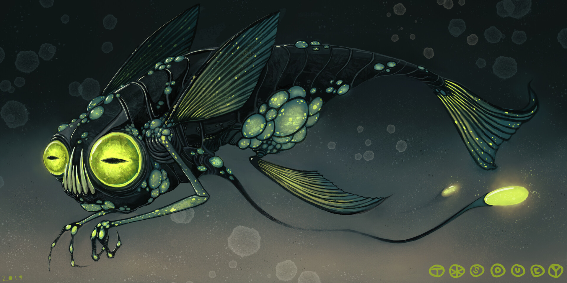 ArtStation - Bioluminescent Cave Fish