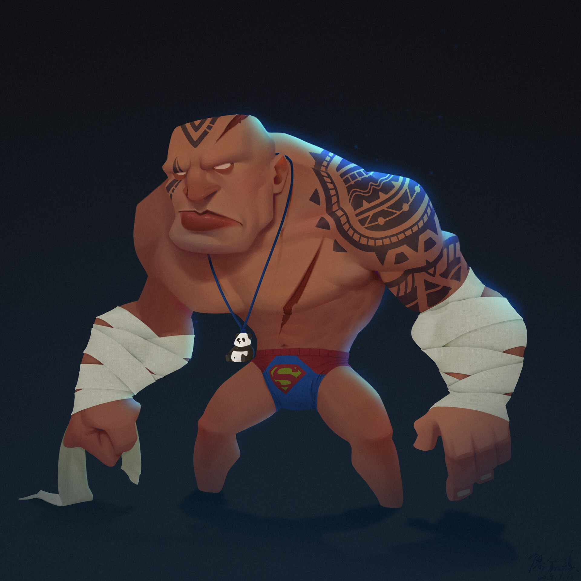 ArtStation - Muscle man