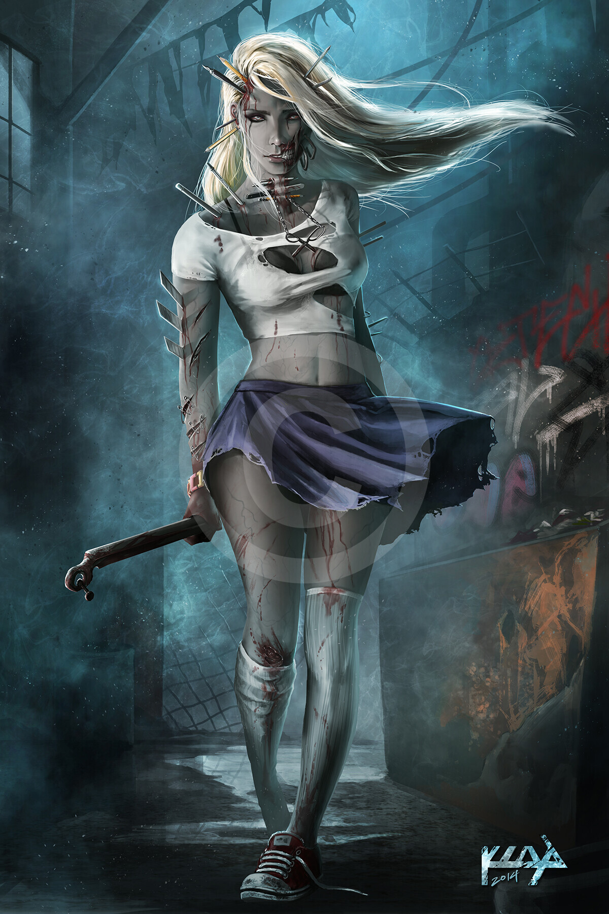 ArtStation - Cheerleader Zombie