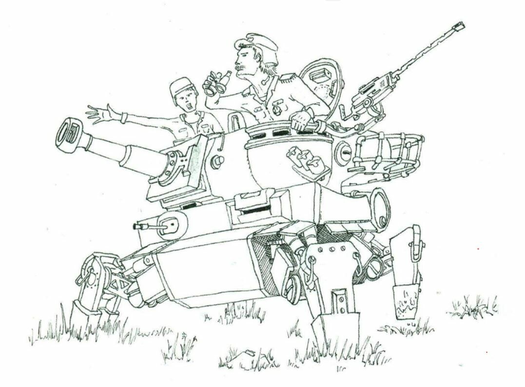 Tiger Tank Drawing