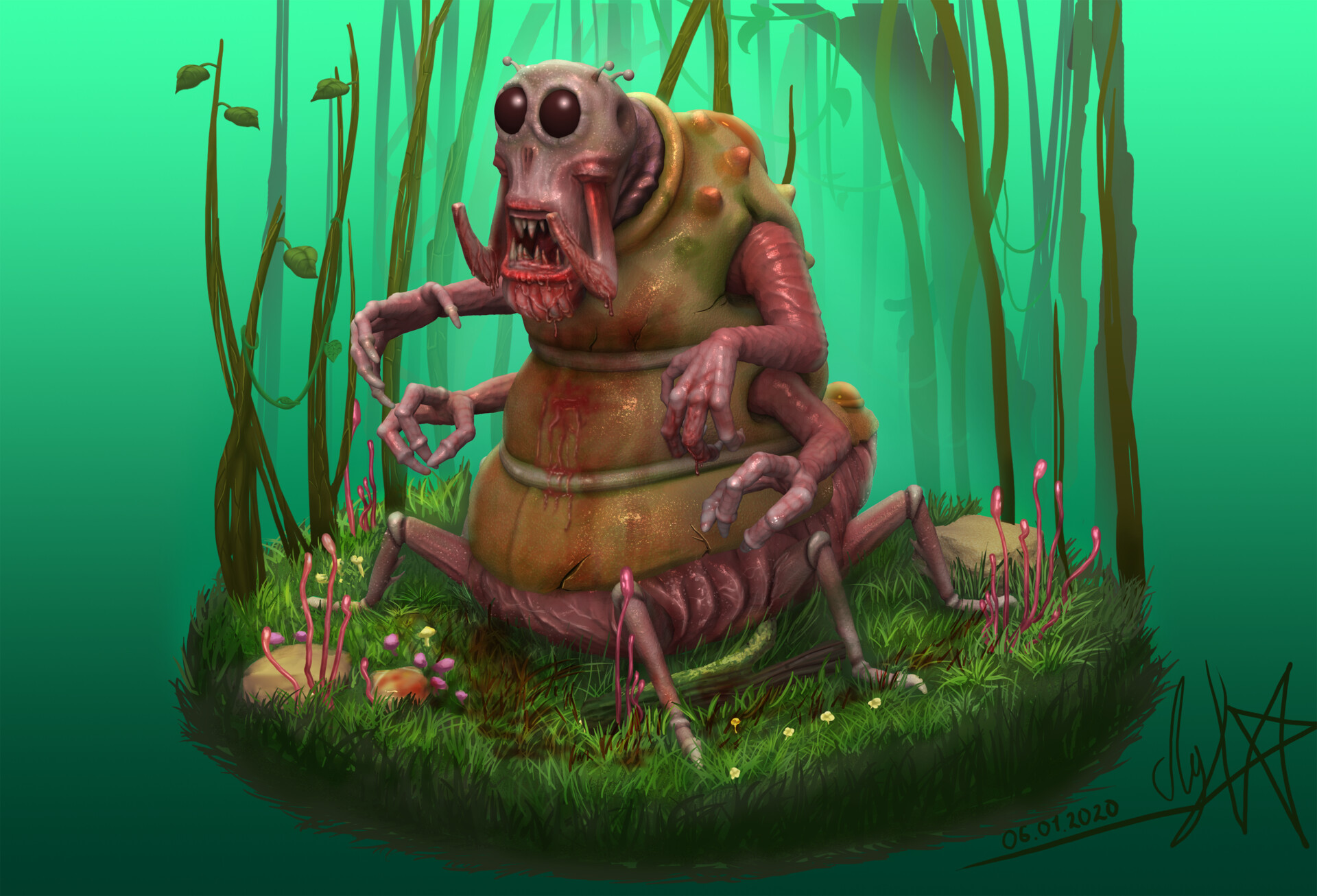 ArtStation - Forest monster
