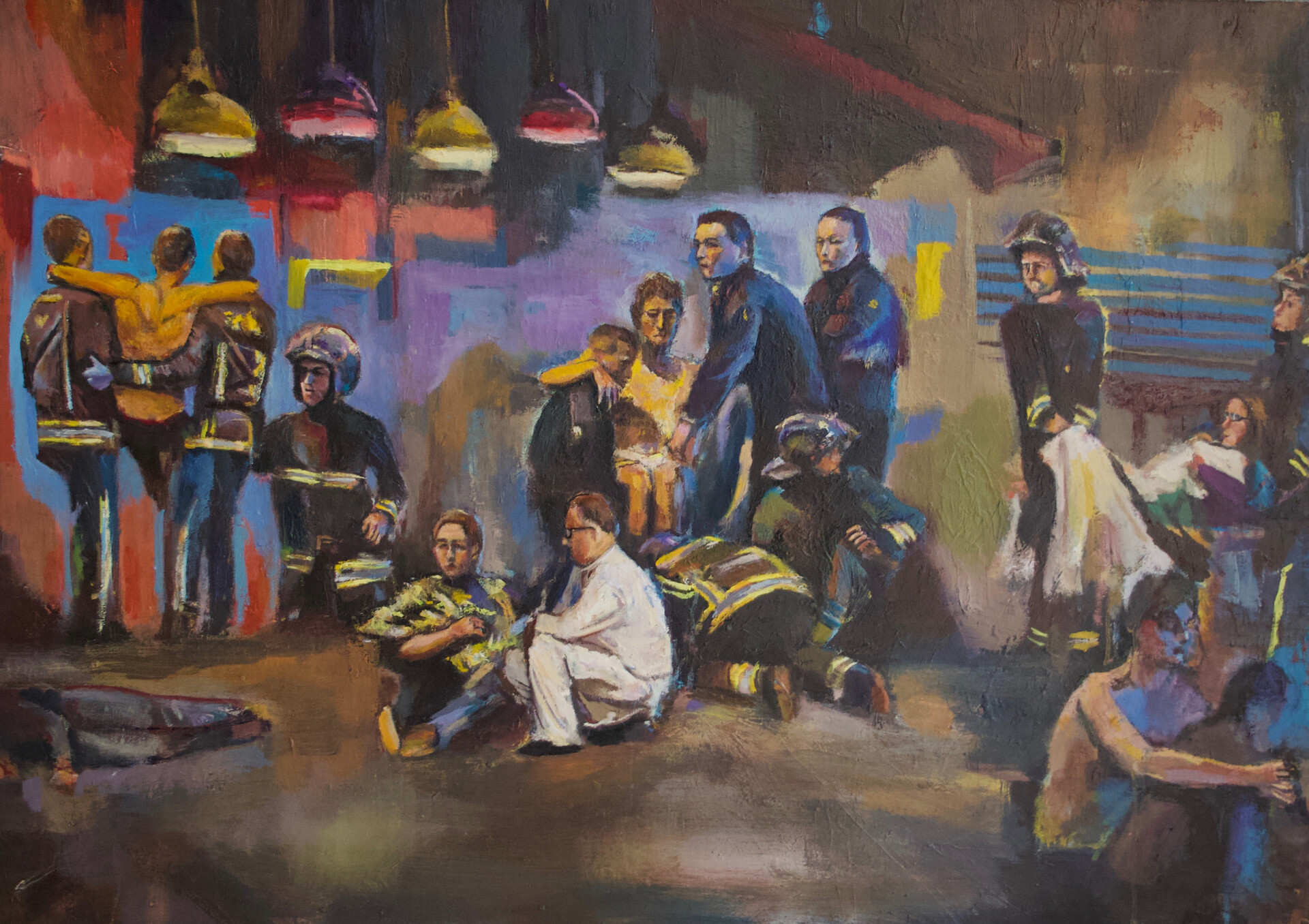 ArtStation - Rescuing hostages after Bataclan hostages