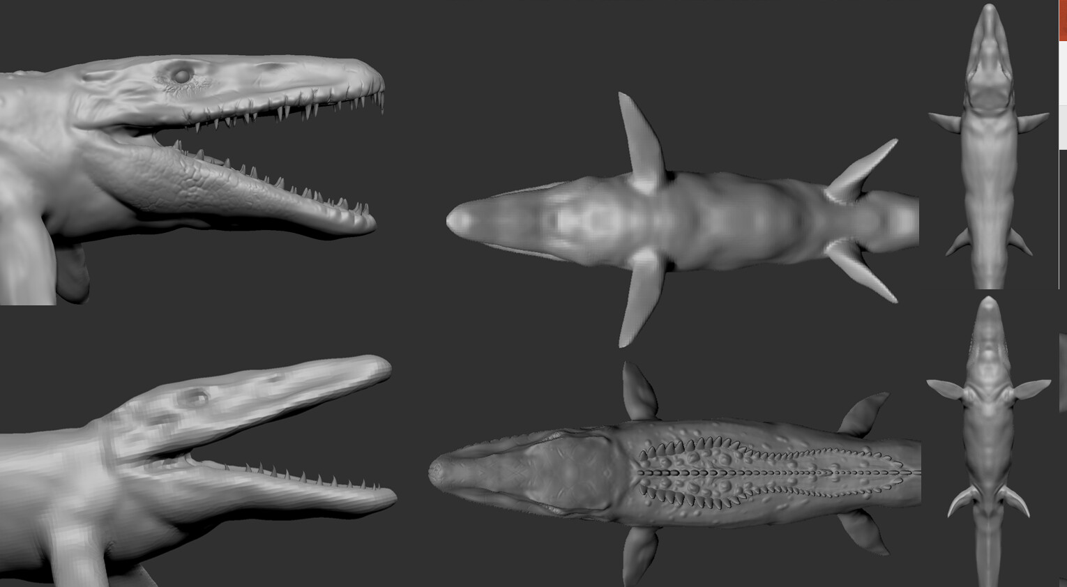 ArtStation - Mosasaurus 3D Model