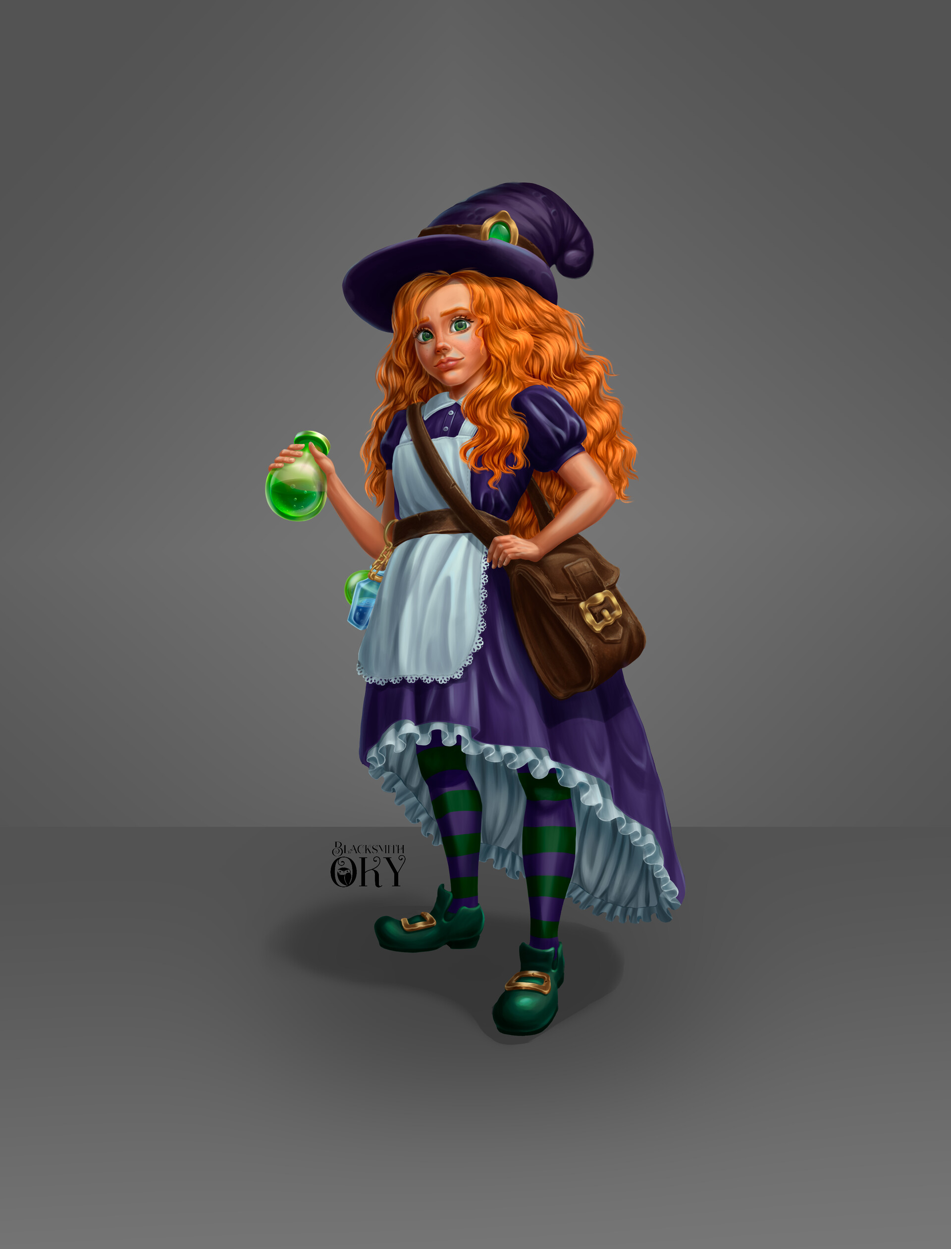 ArtStation - The witch. Character for a personal project., Oksana Sonchenko