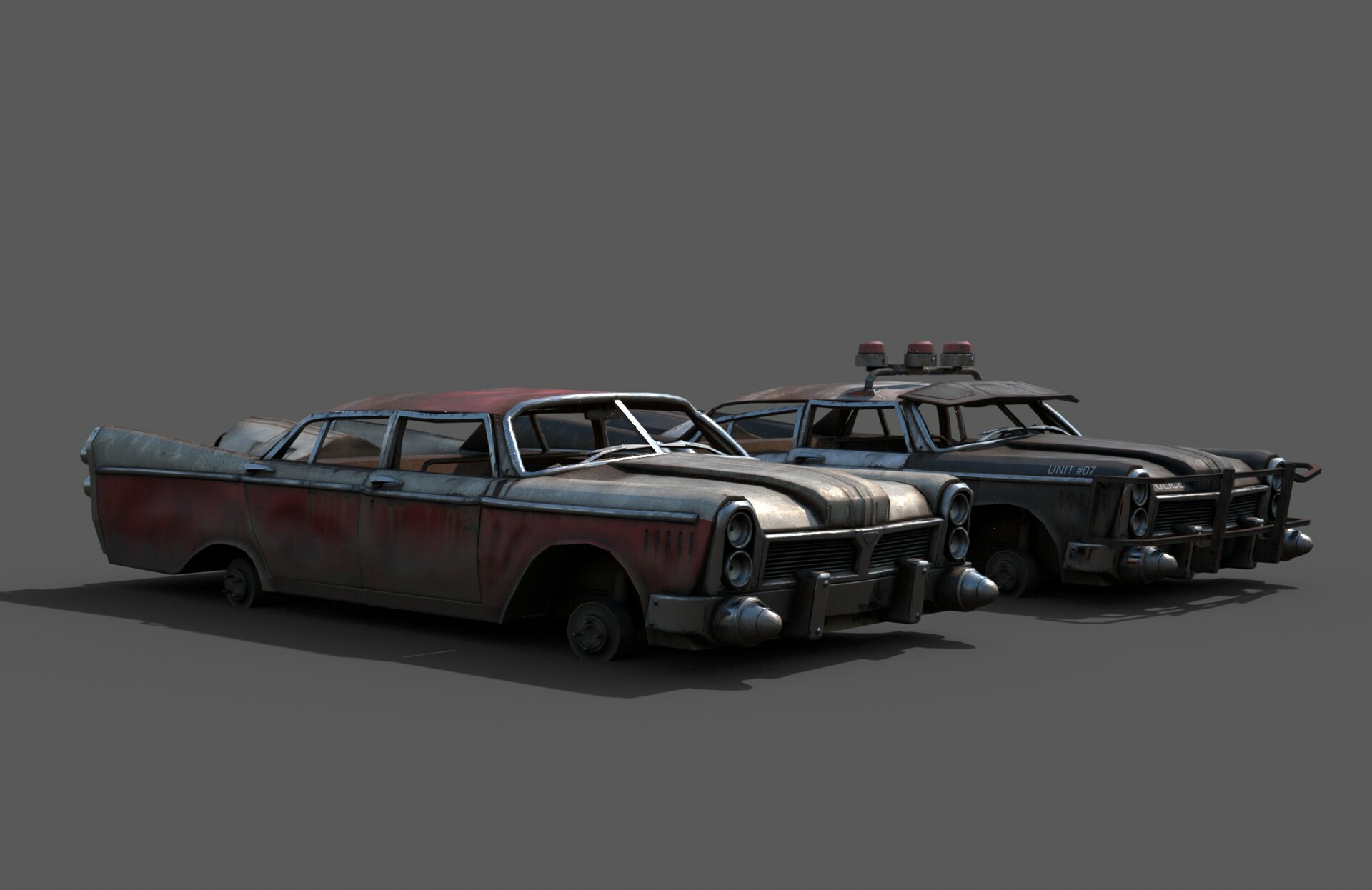 Renafox3D - Fallout 4: New Vegas: Police Car