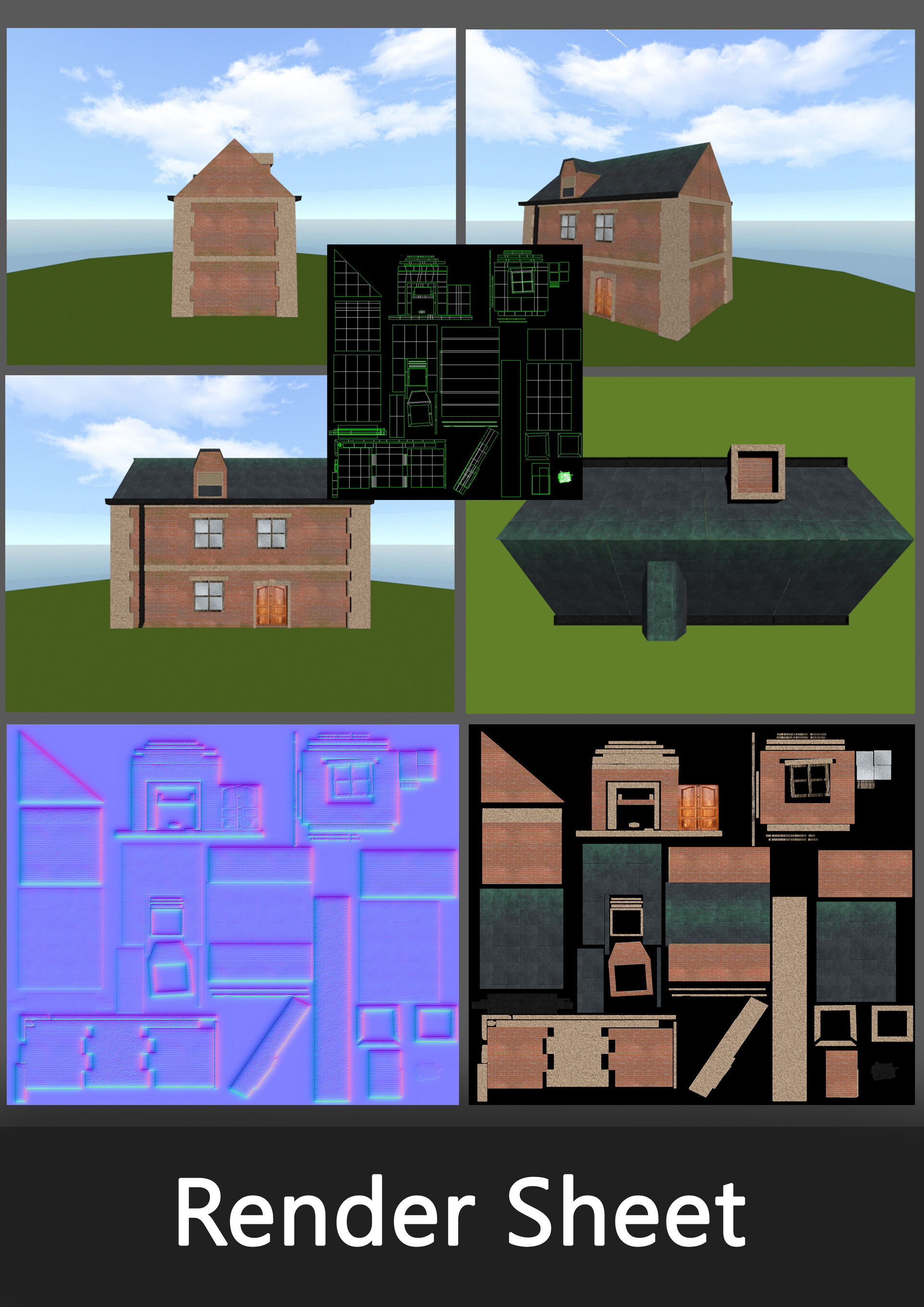 ArtStation - Modular Pack Render Sheet