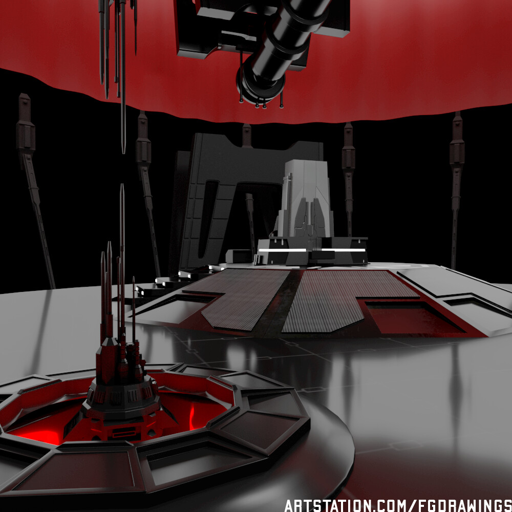 FERNANDO GALINSKAS - Snoke Throne 3D FANART - Maya