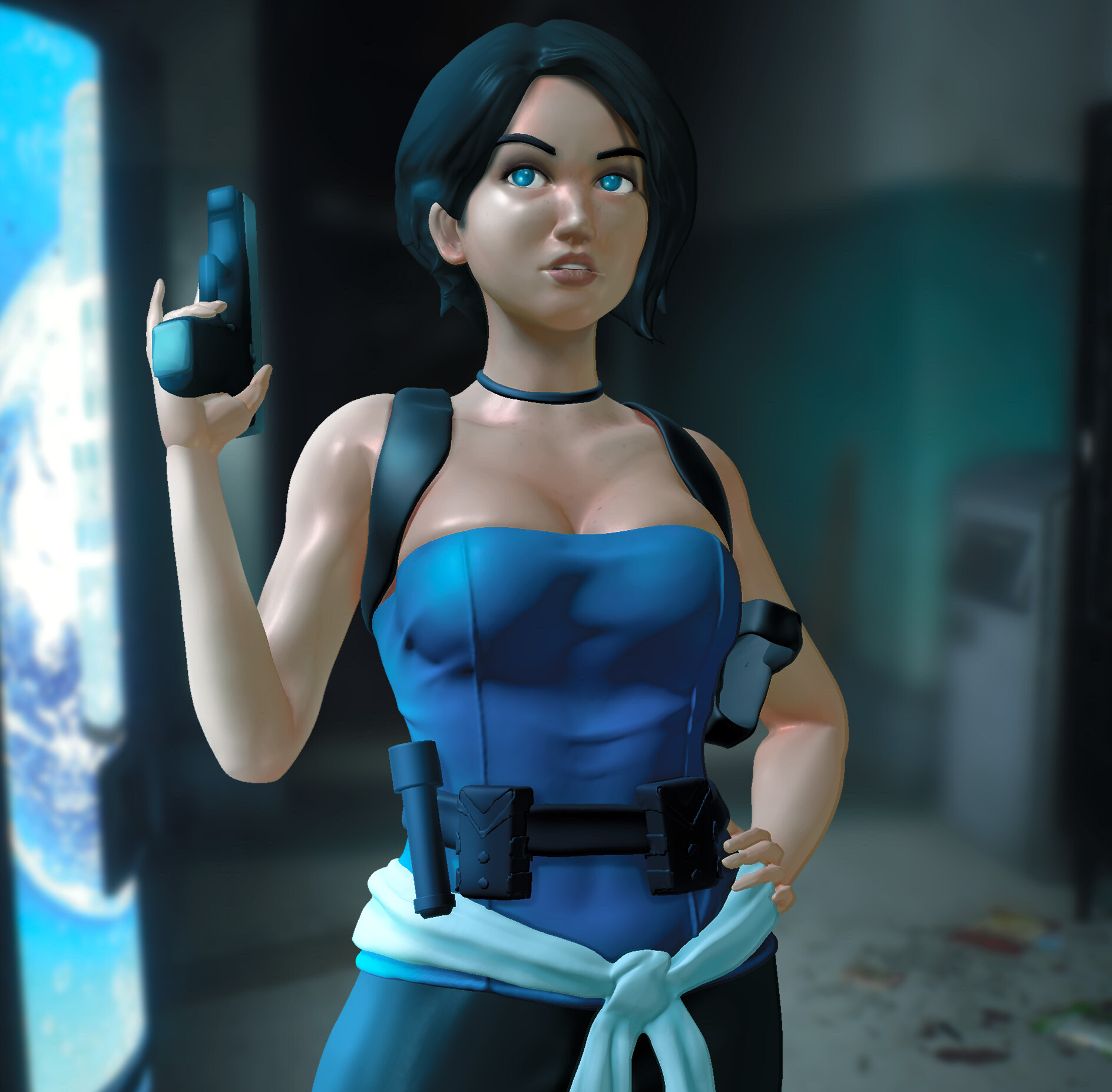 ArtStation - Jill Valentine revisit RPD