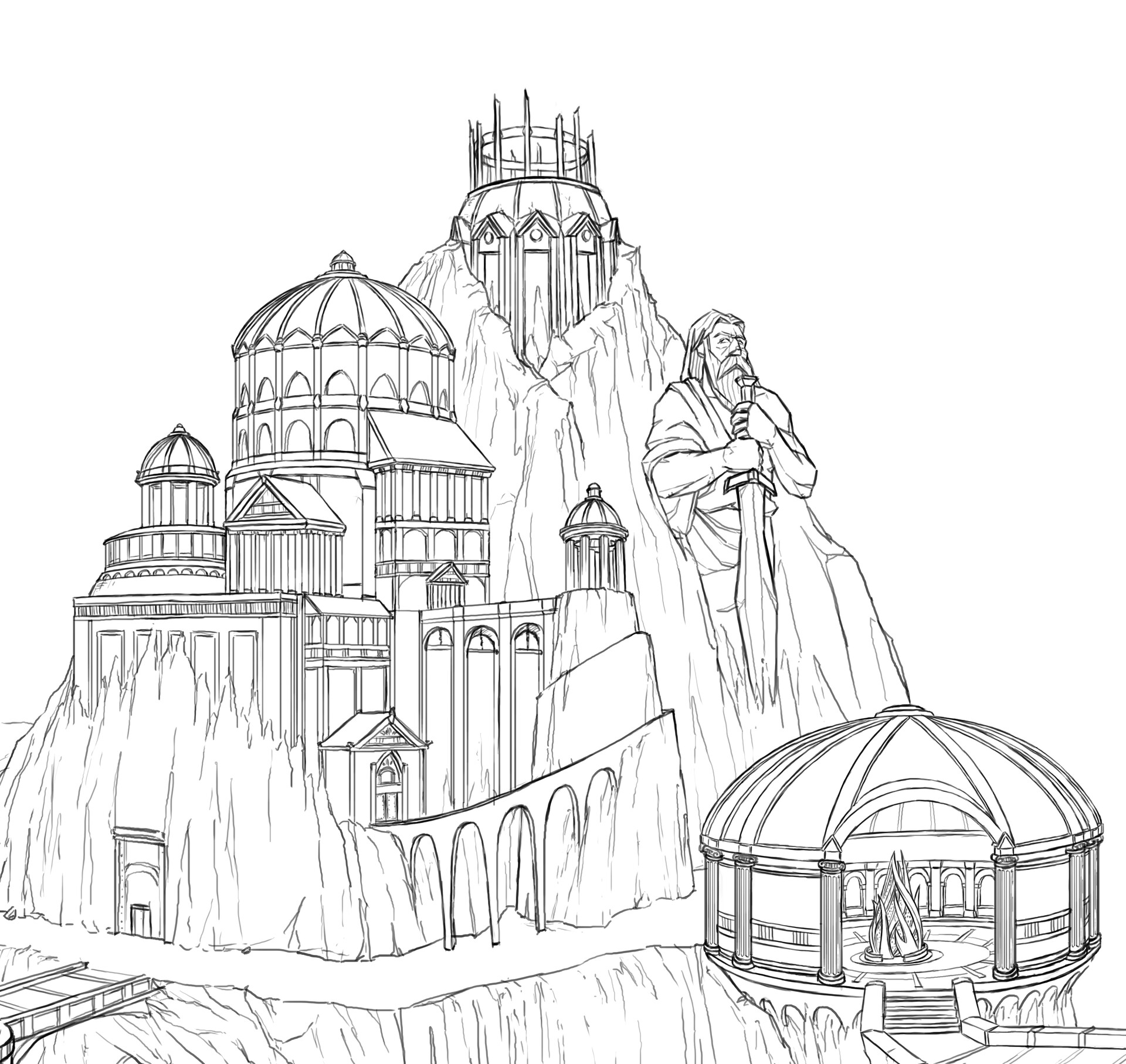 god of war 3 coloring pages