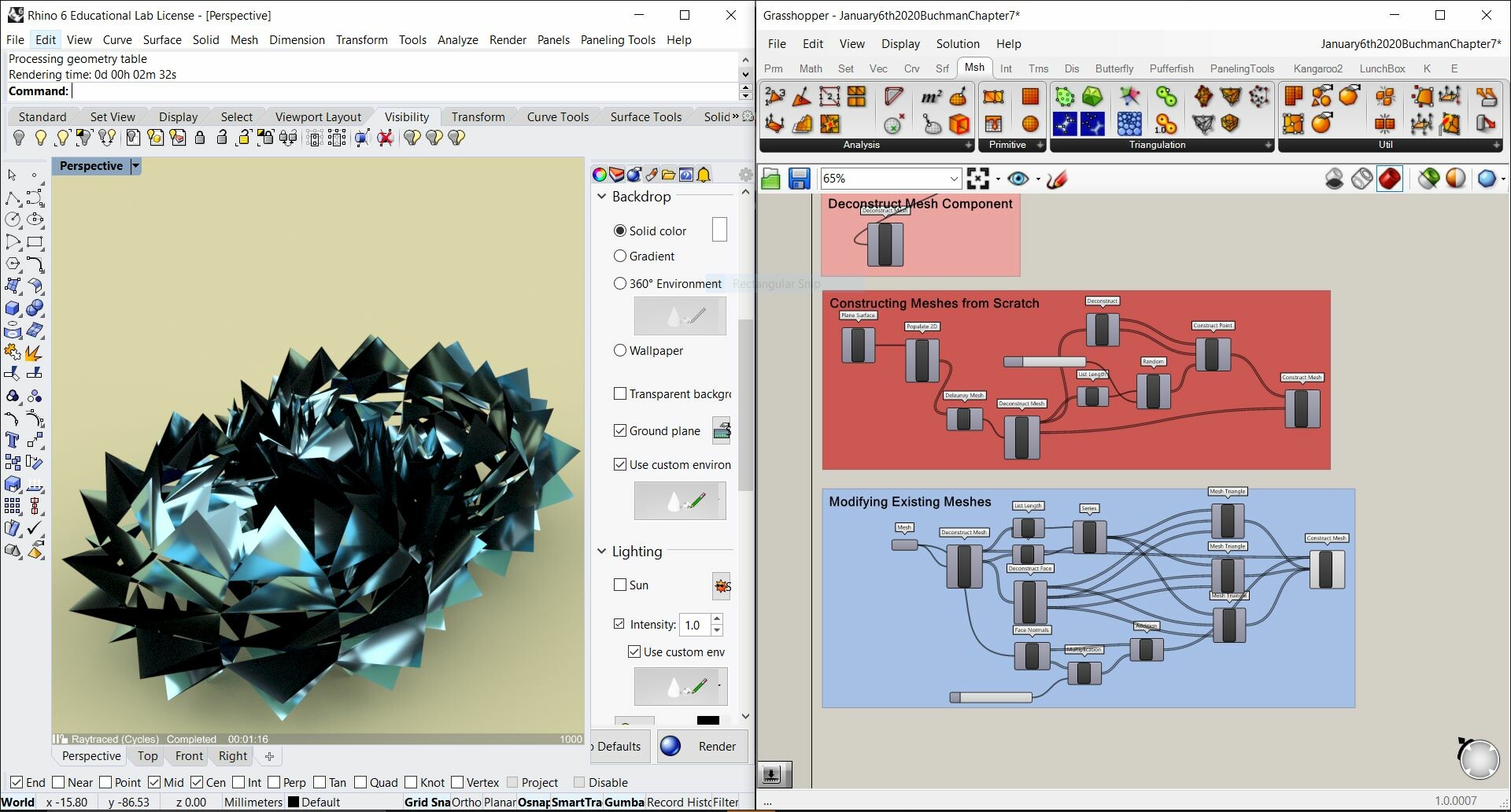 Michael Wickerson - Grasshopper for Rhino3D files, screenshots and renders