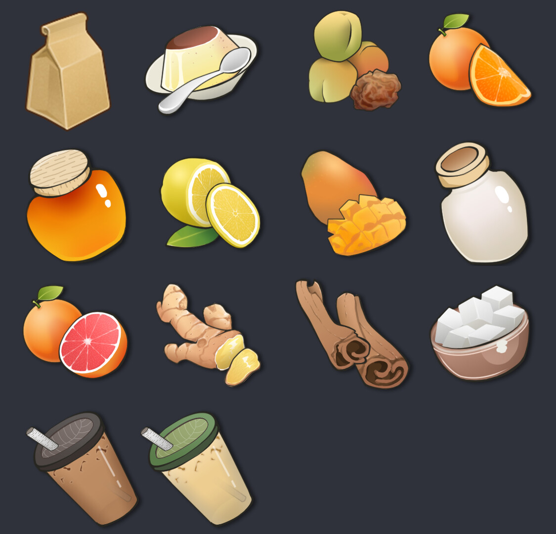 ArtStation - Food Icons