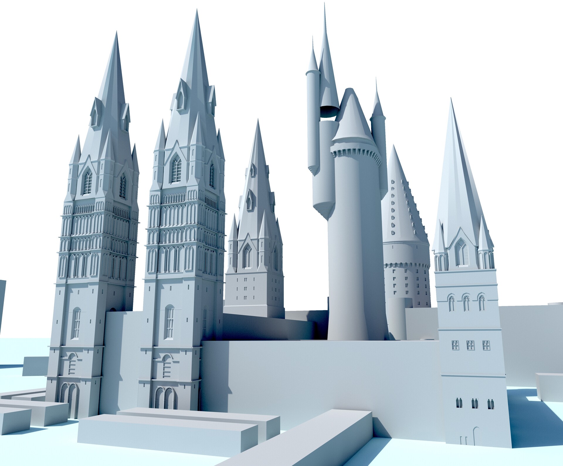 Daniel Yosef Abdu - Hogwarts Castle - In progress