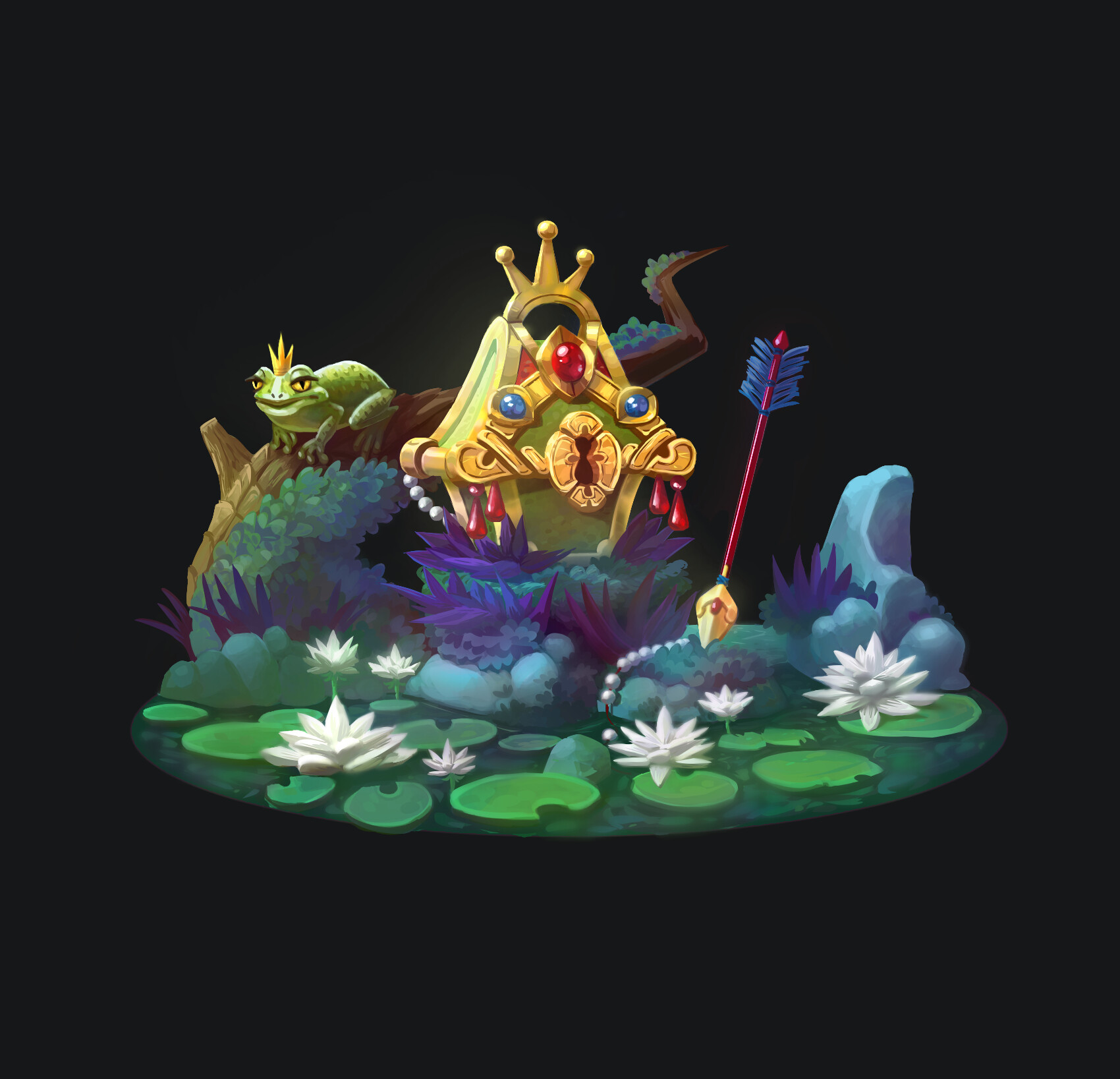 ArtStation - Frog princess chest