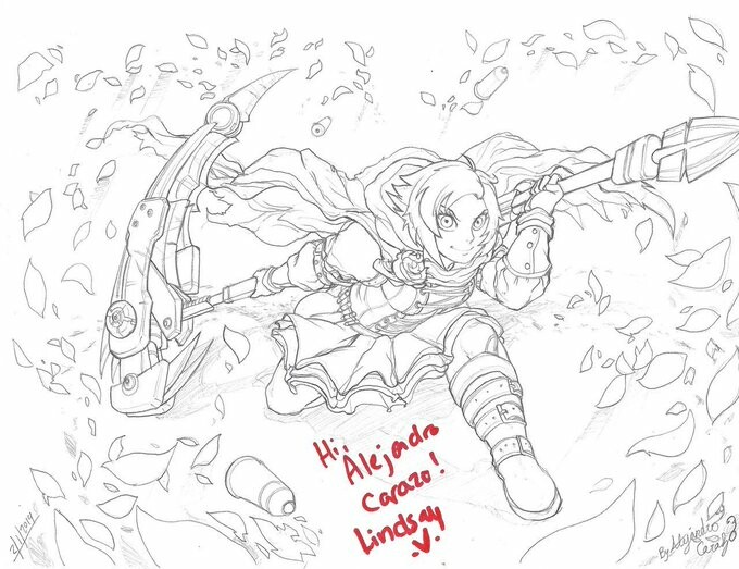 ruby rose coloring page