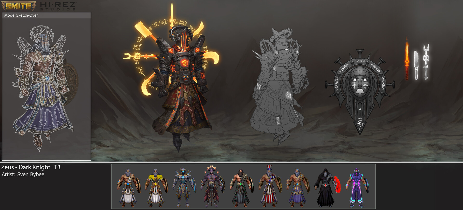 ArtStation - Tortured One - SMITE Zeus skin