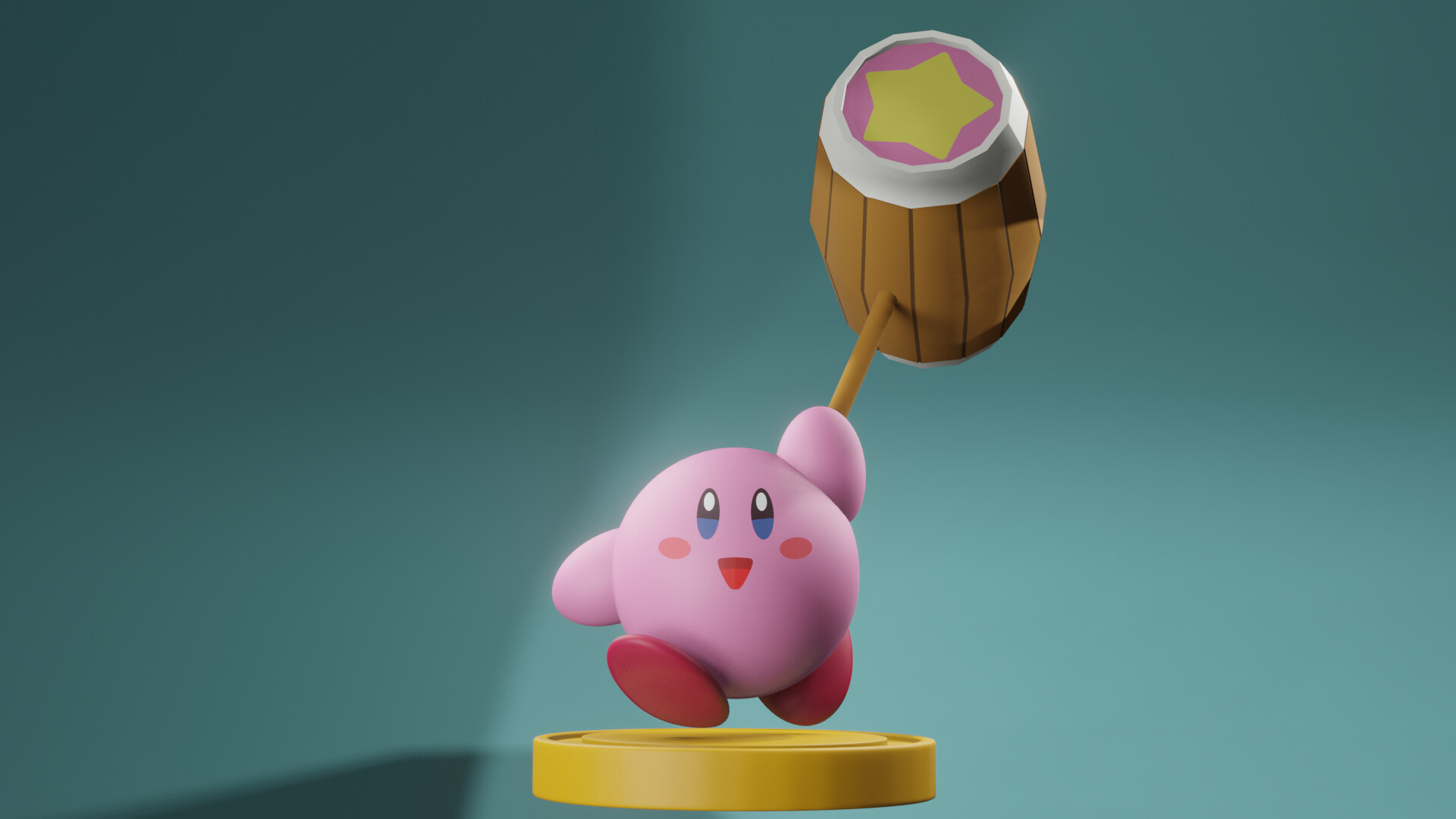 ArtStation - Kirby with his hammer