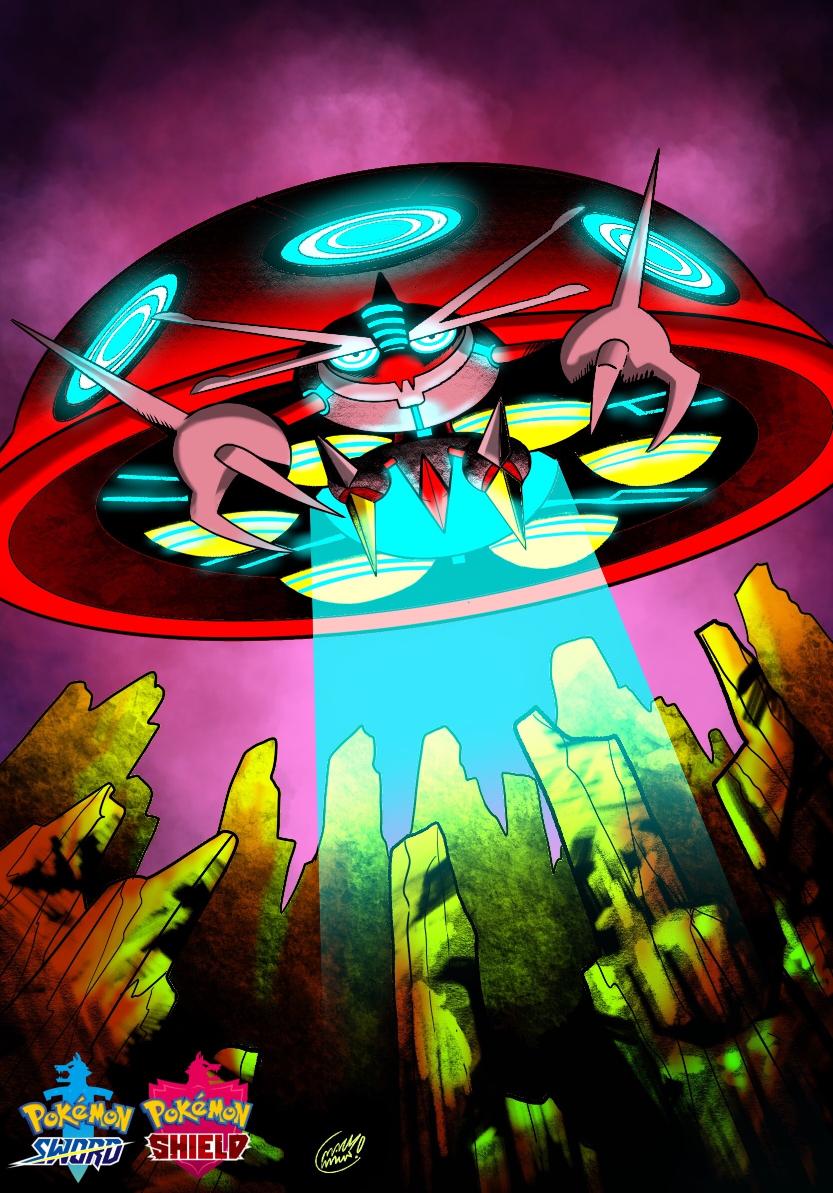 ArtStation - Pokémon SWSH - Orbeetle Gigantamax