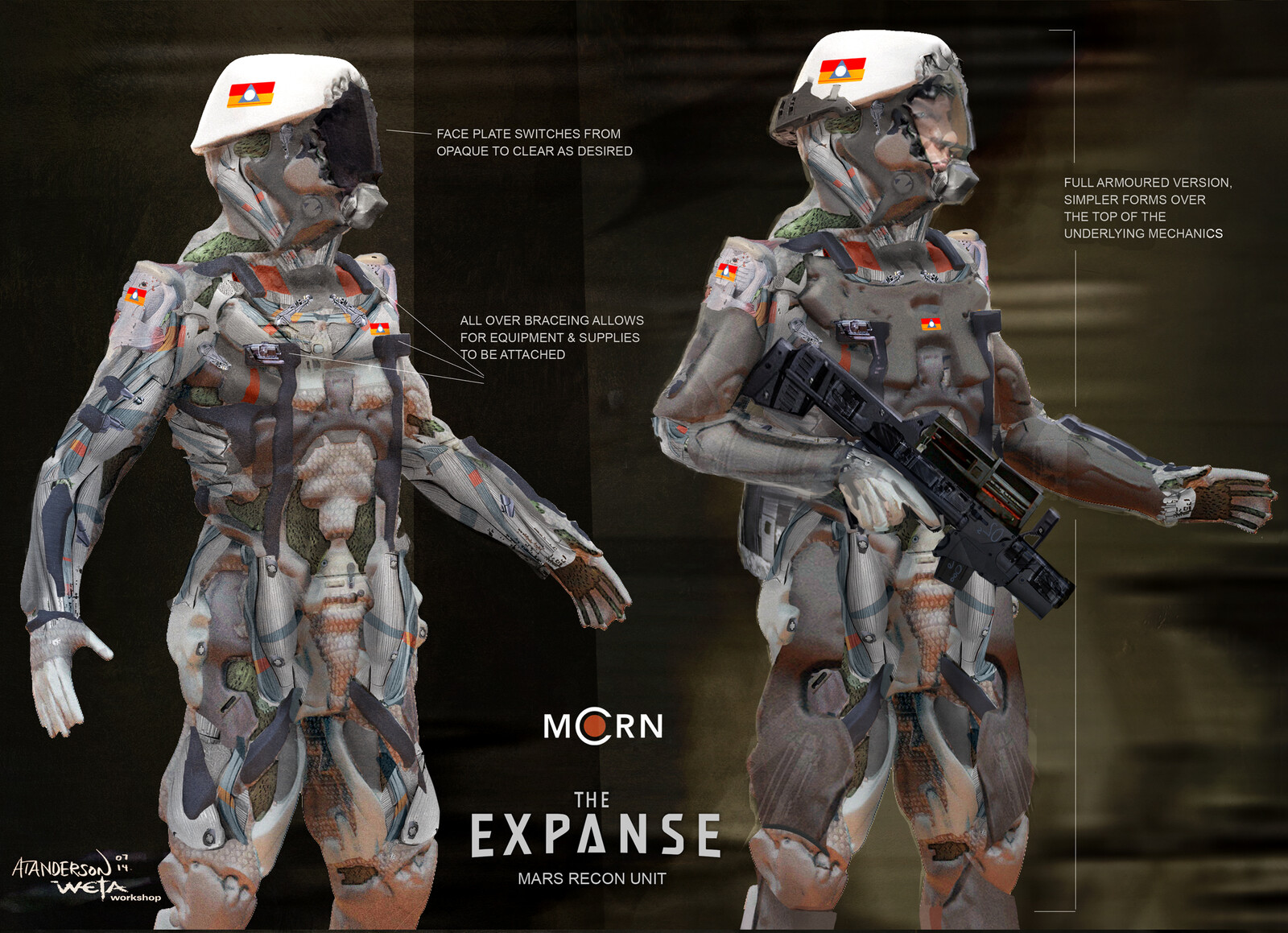 Adam Anderson - The Expanse :- Early Concept Work - MCRN Marines