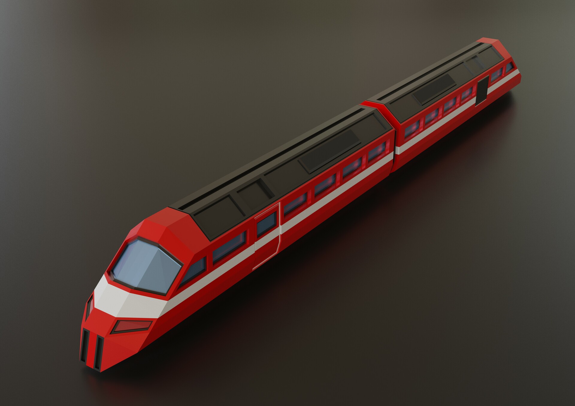 Roman S - Toy train (low-poly)