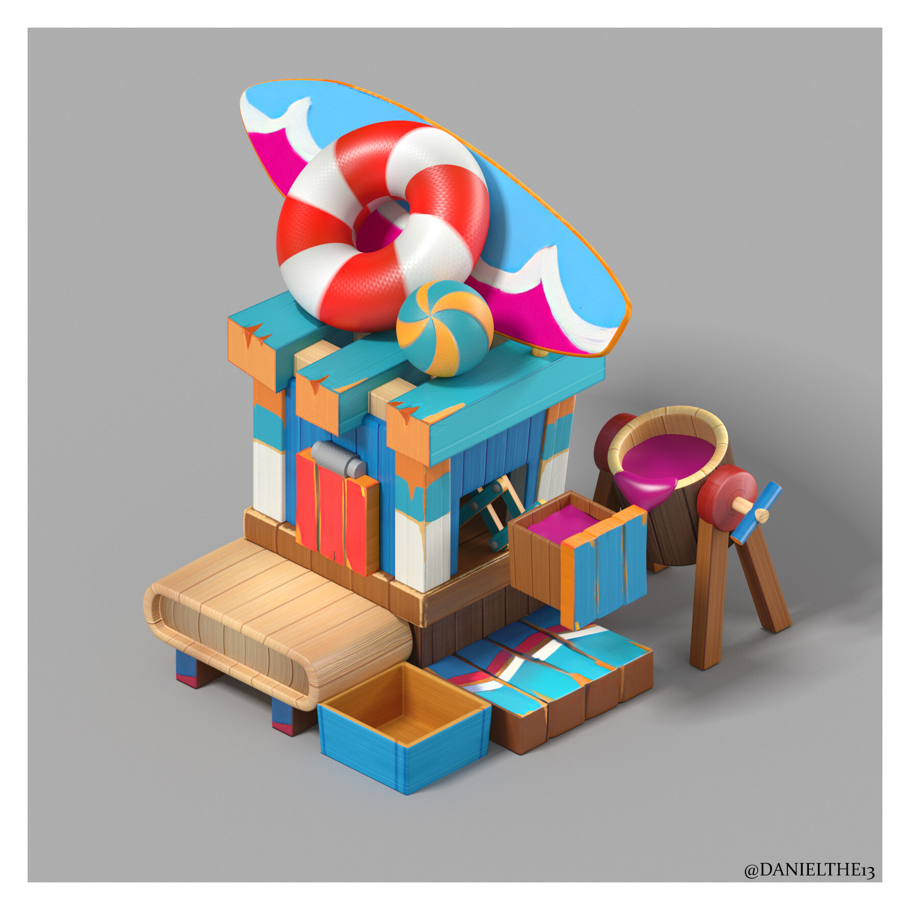 ArtStation - Beach Shop FUN