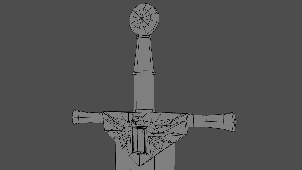 Wayne Lee - Hand Painted Stylized Sword