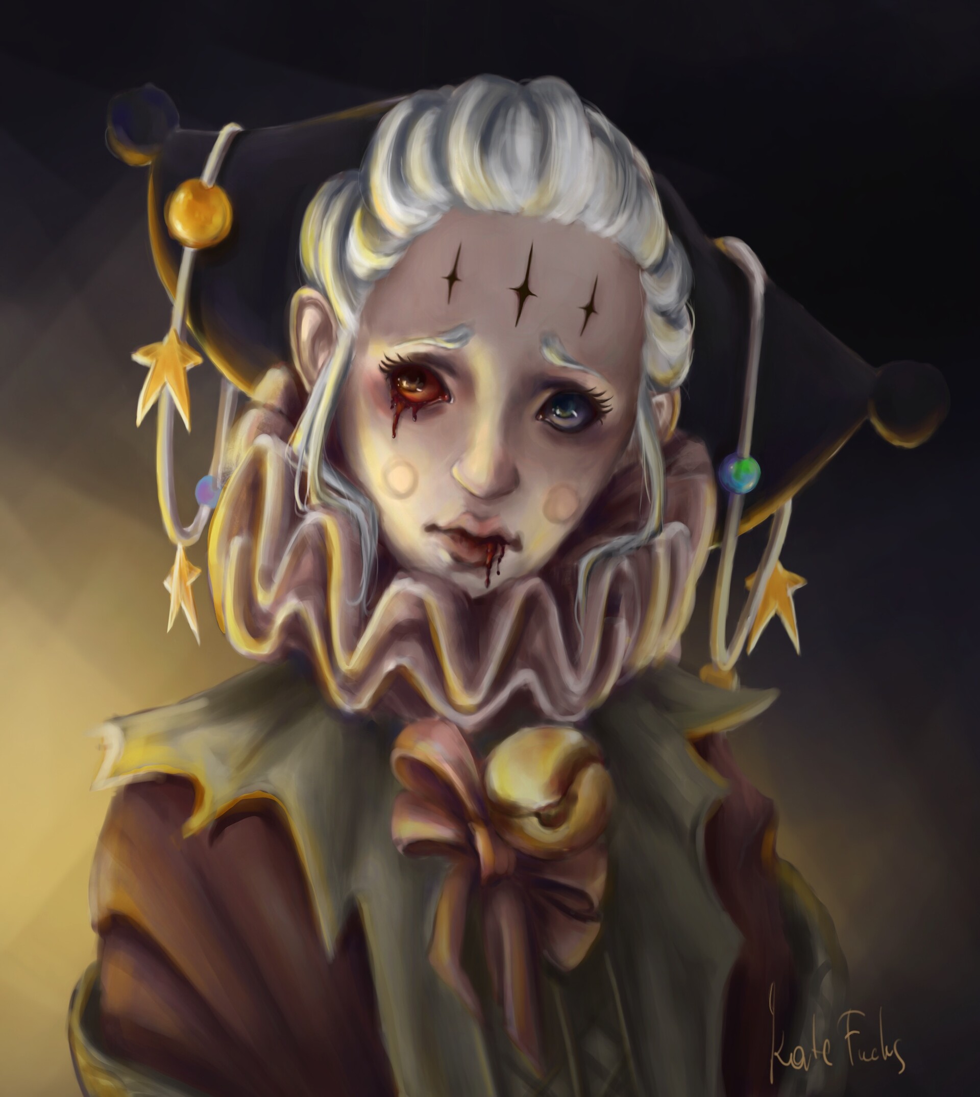 ArtStation - sad clown, Katharina Fuchs