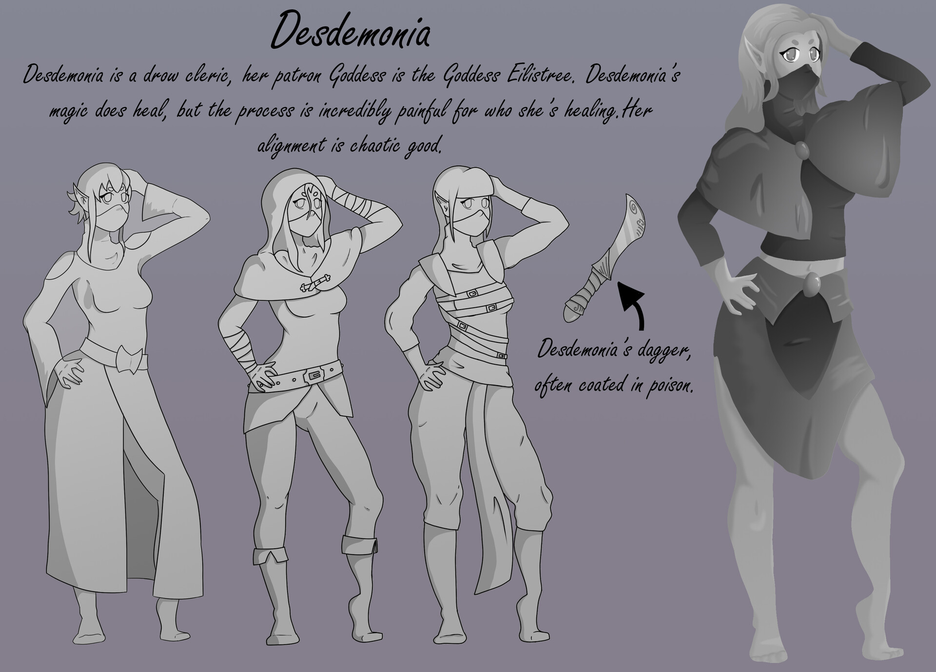 ArtStation - Dark Cleric Character Design