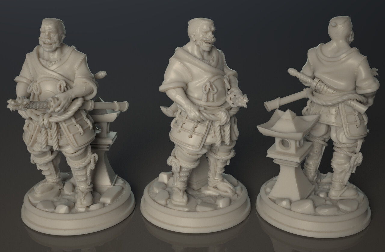 ArtStation - Samurai miniature